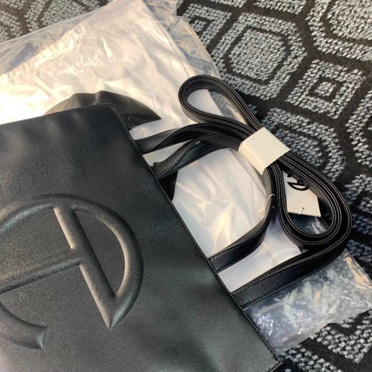 telfar black medium shopping bag nwt great... - Depop