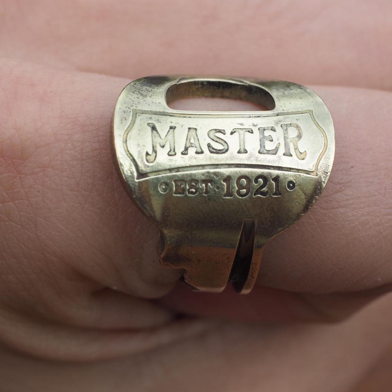 master key made into a ring #handmade #ring #vintage... - Depop
