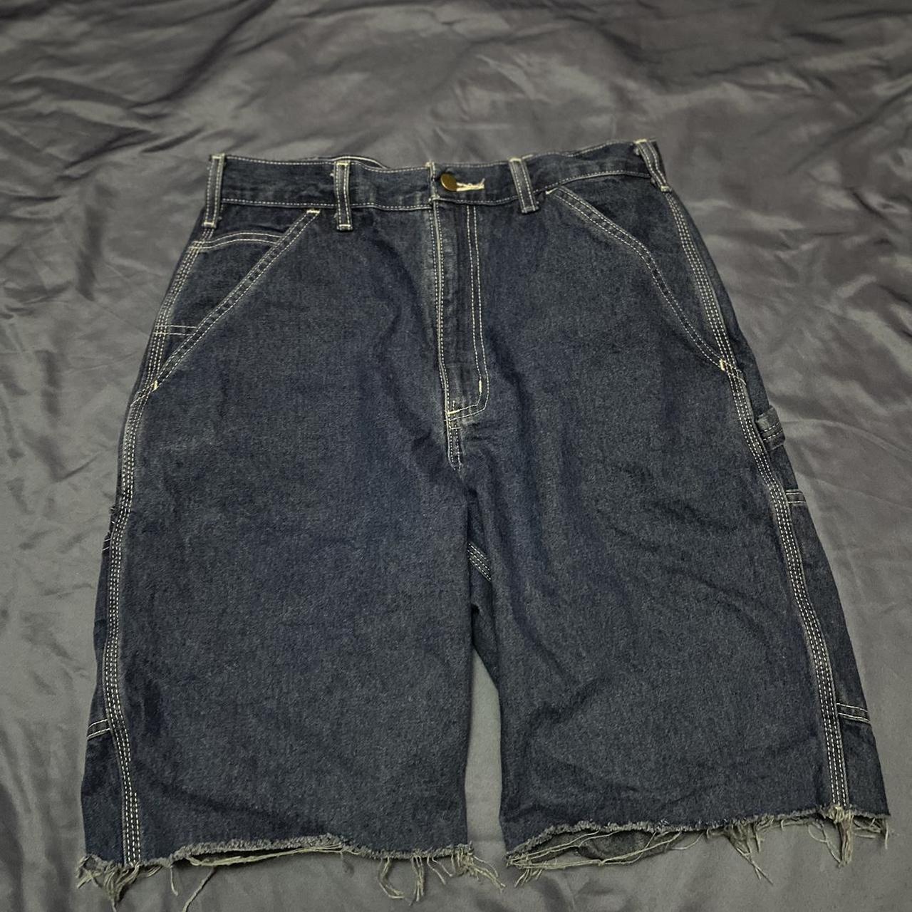Carhartt hand cut carpenter Jorts Never worn 9 1/2... - Depop