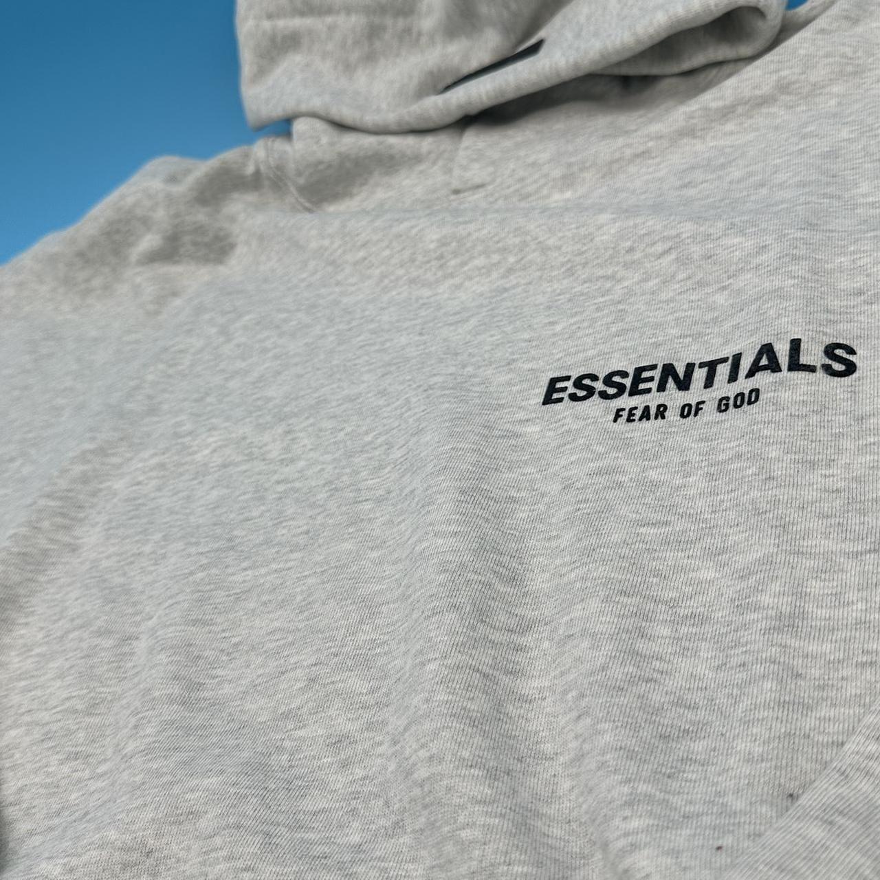 Essentials Grey Hoodie All Sizes Available - Depop
