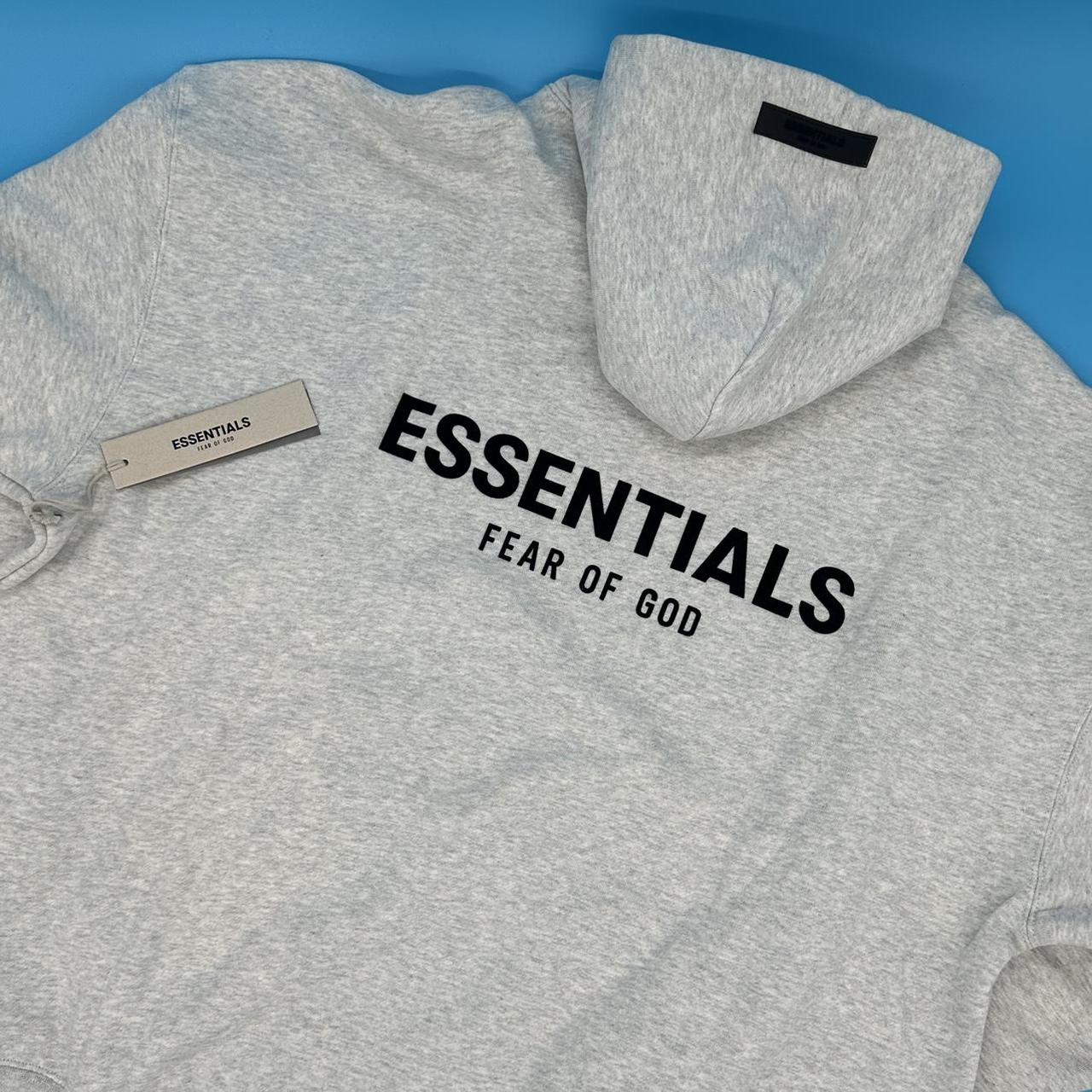 Essentials Grey Hoodie All Sizes Available - Depop