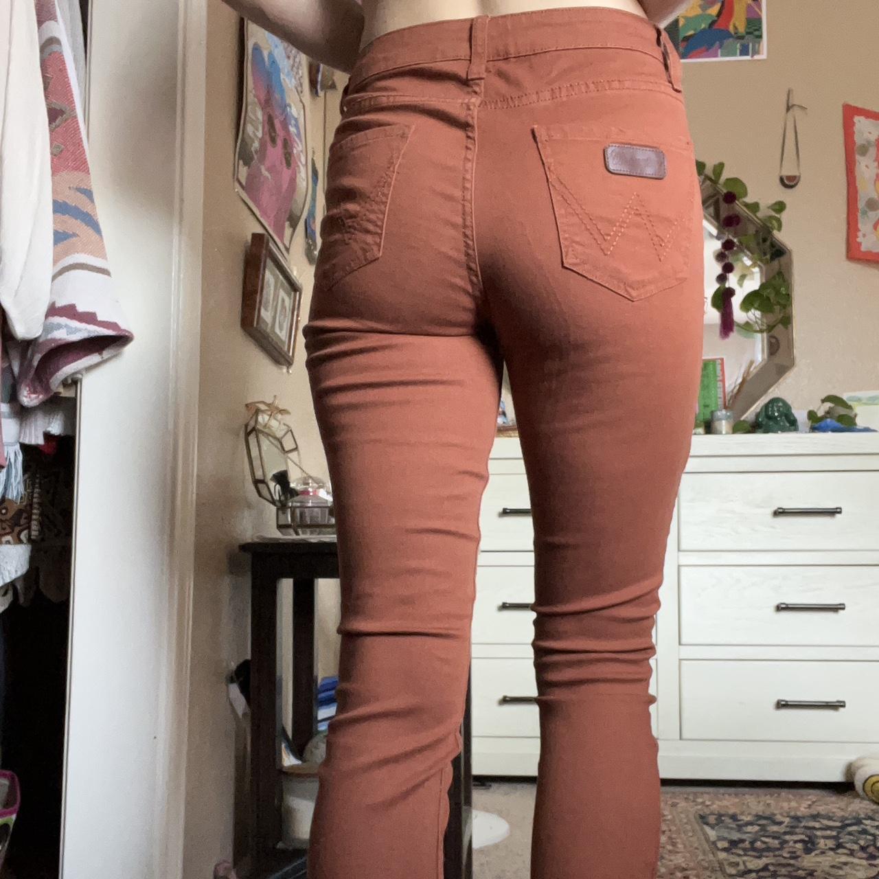 Wrangler rusty orange skinny jeans Stretchy... - Depop