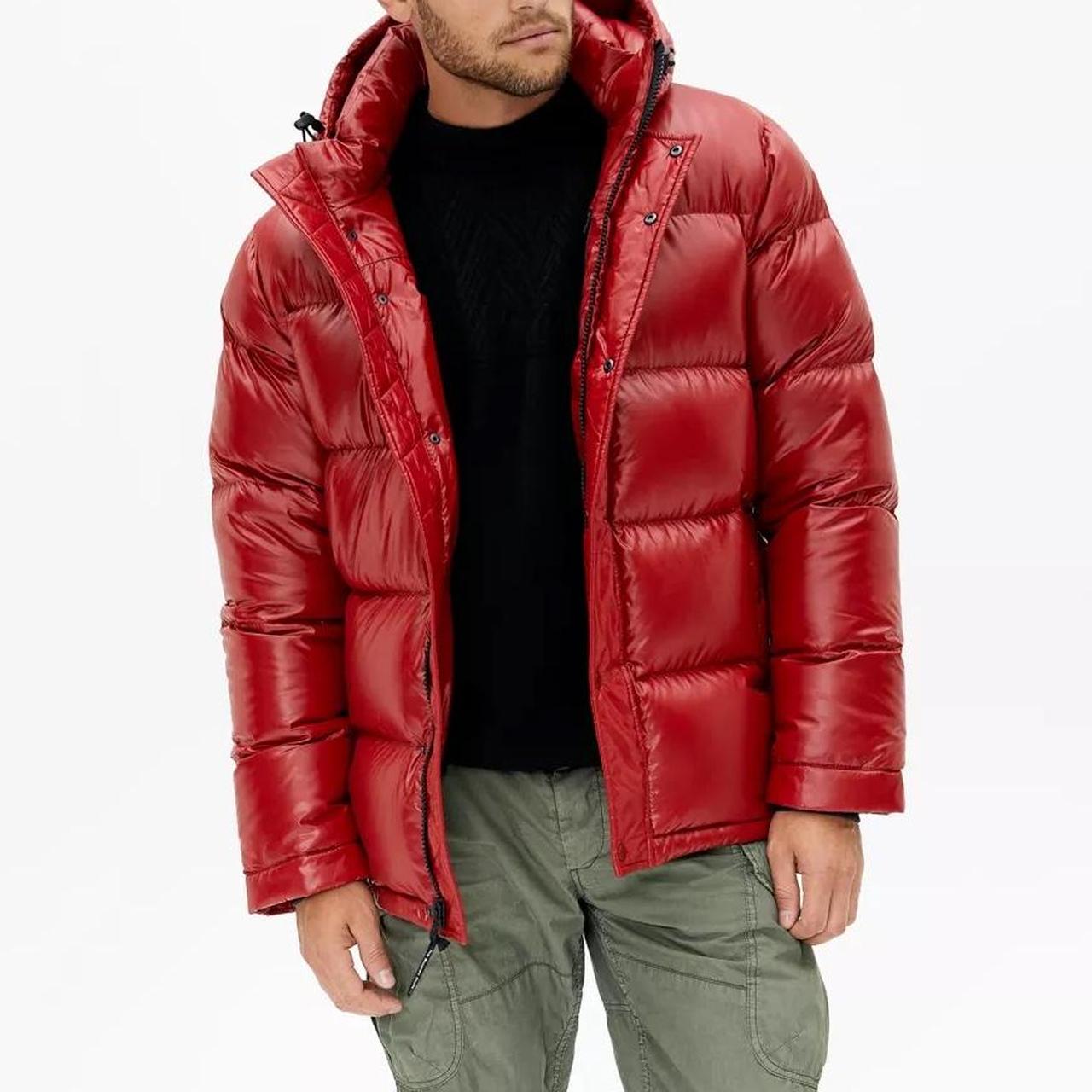 Aritzia TNA The Super Puff Glossy Puffer Jacket With... - Depop