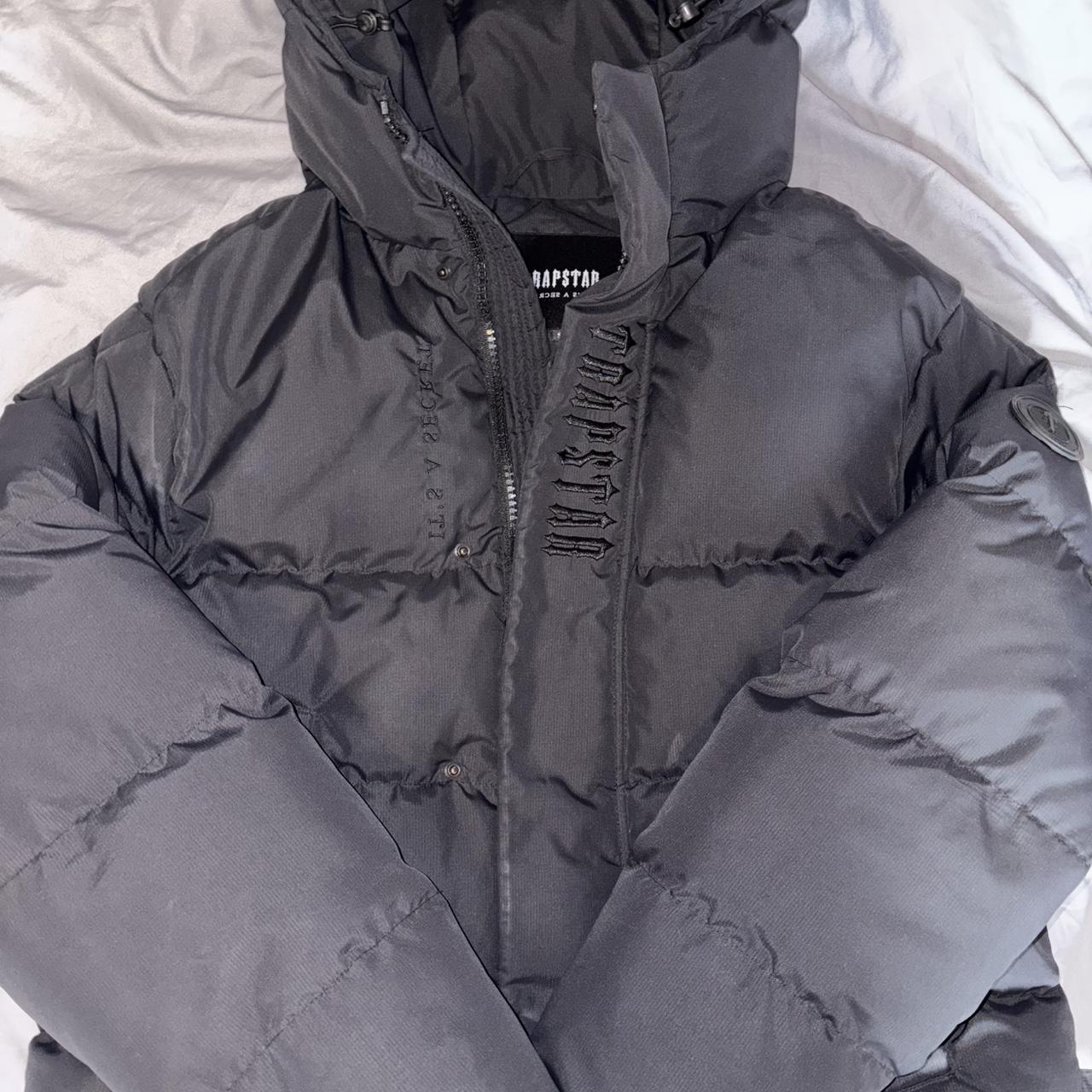 Black Trapstar coat in perfect condition - Depop