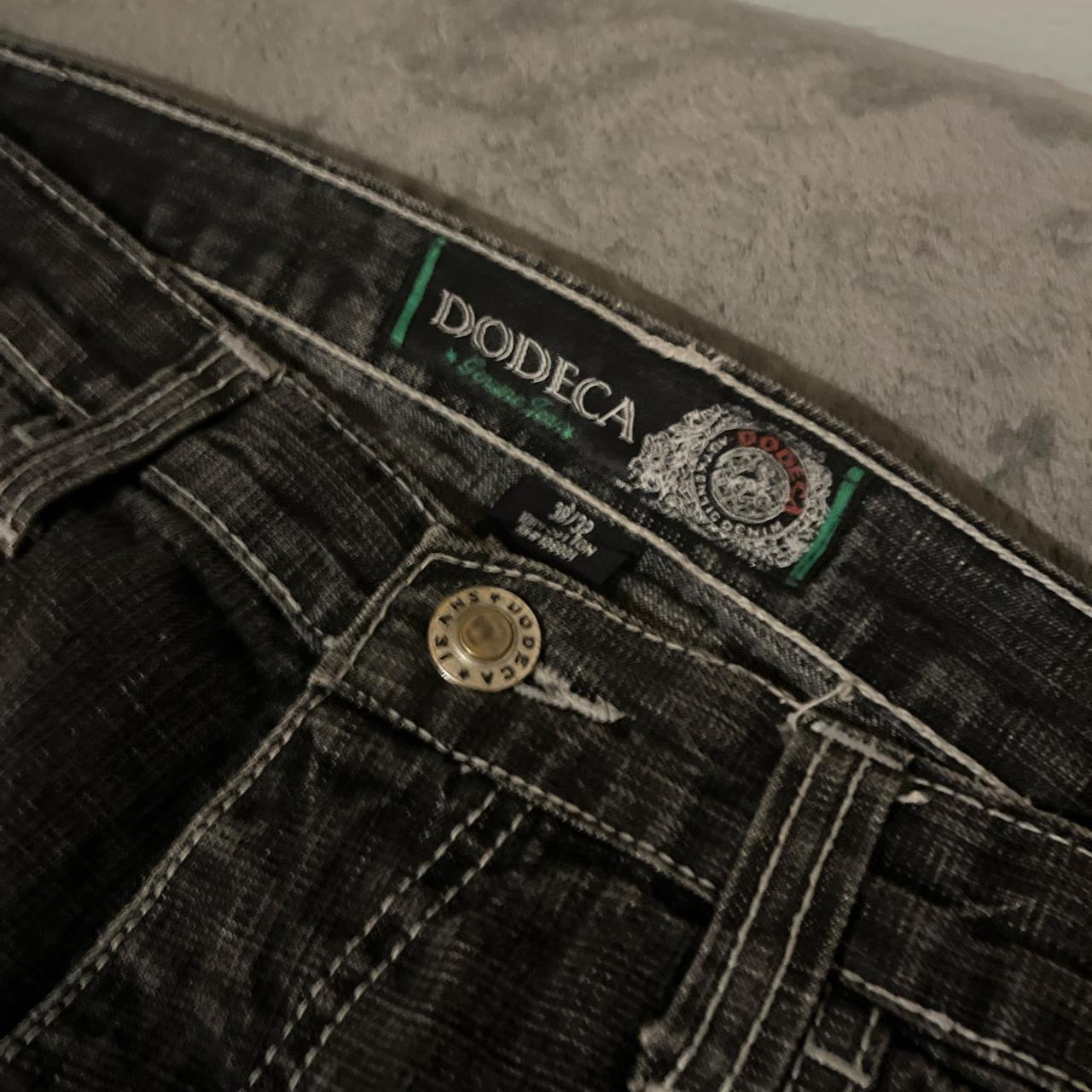 Black wide leg dodeca SouthPole like jeans, fit... | Depop