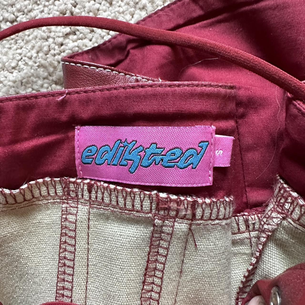 Red edikted corset top - Depop