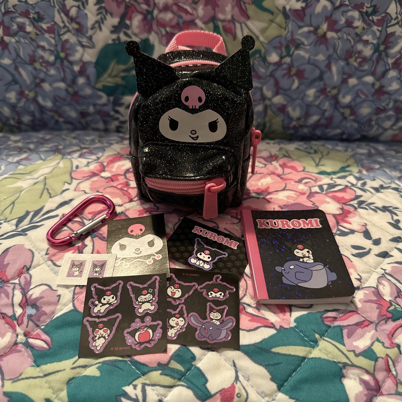 Miniature Kuromi Backpack with Stationery *Includes... - Depop