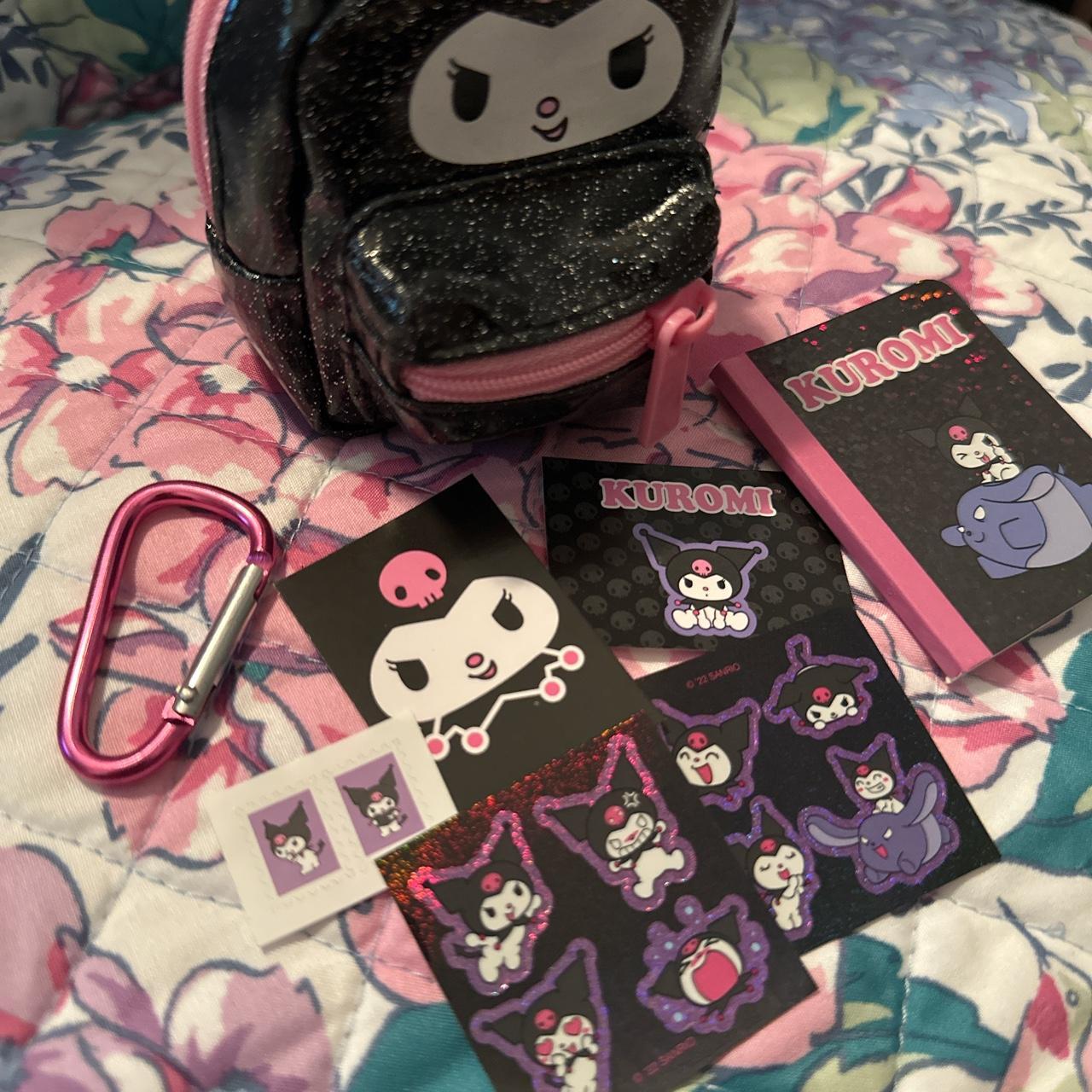 Miniature Kuromi Backpack with Stationery *Includes... - Depop