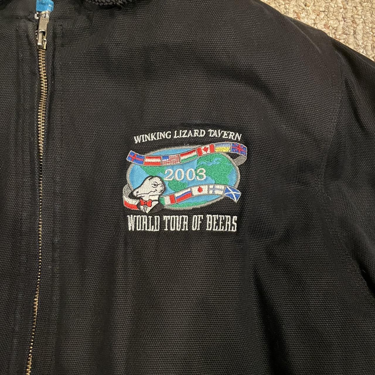 2003 Winking Lizard World Tour of Beers jacket. - Depop