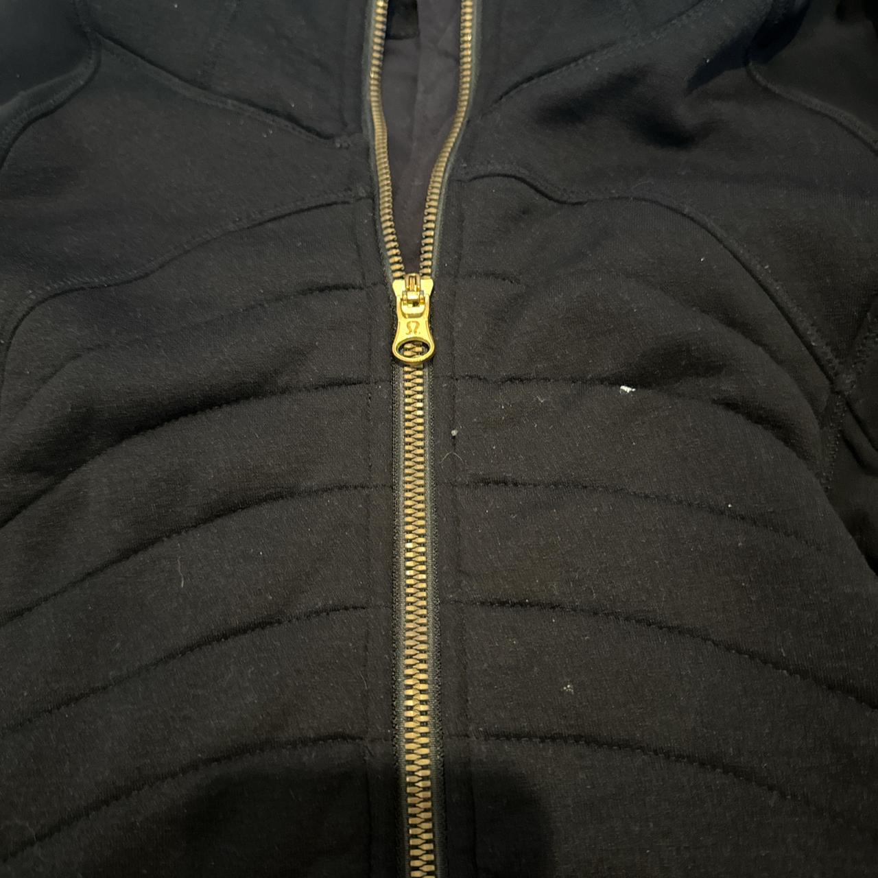 Define jacket with gold zipper - Depop