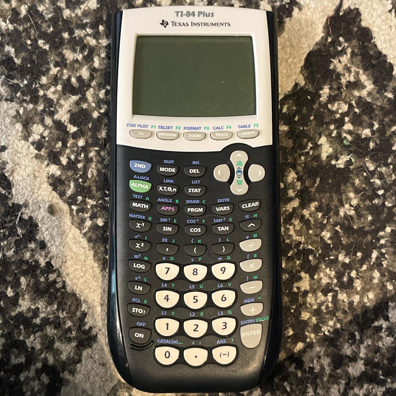 Texas Instruments TI-84 Plus calculator in black and... | Depop