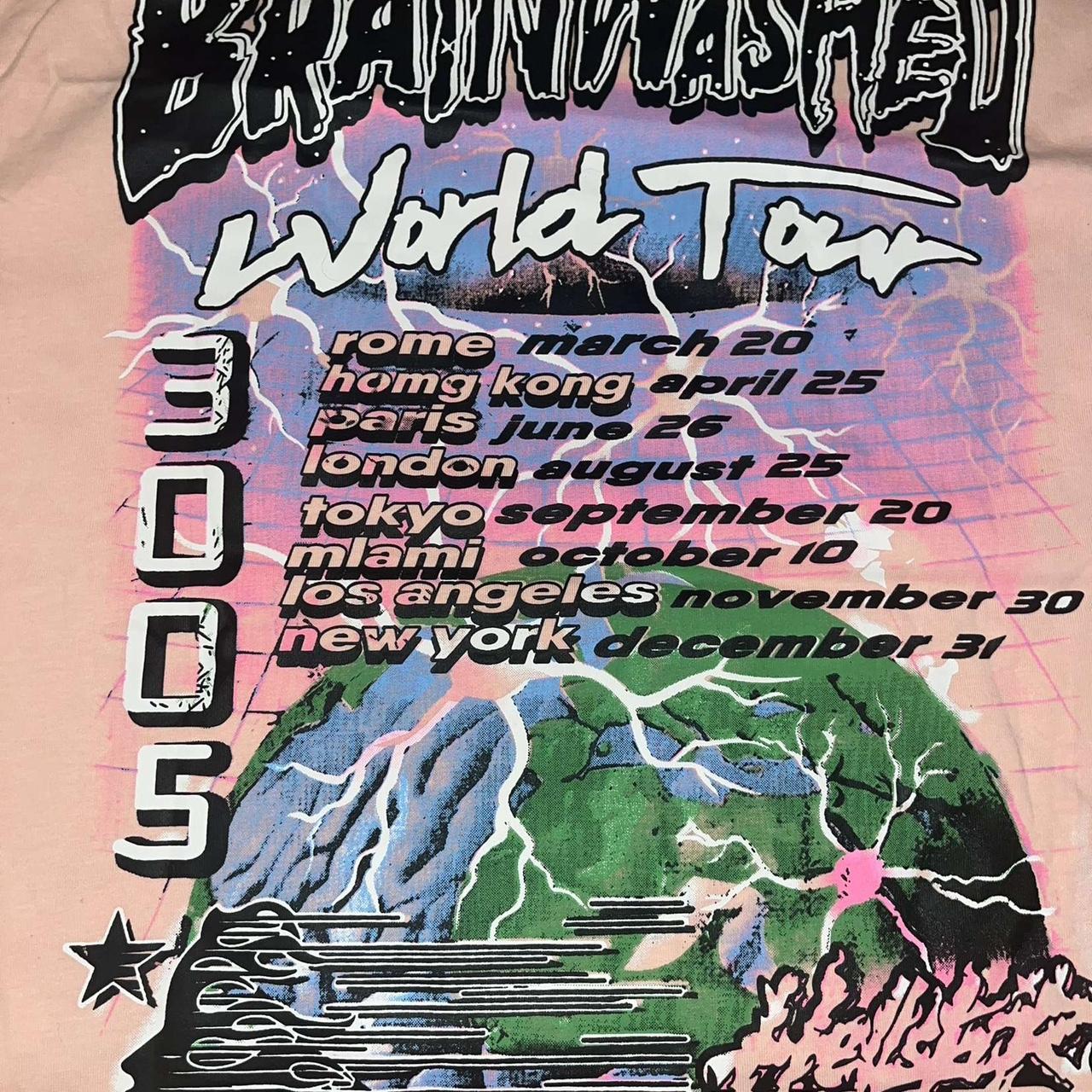 Hellstar Brainwashed World Tour Tee Size L true to... - Depop
