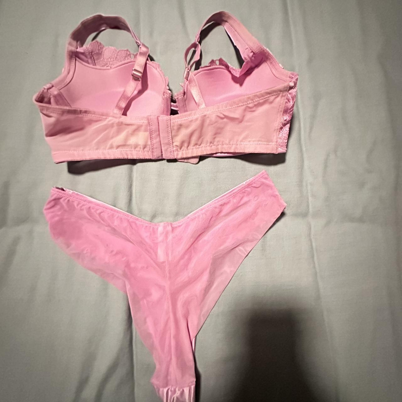 Vamp bra and thong set with diamonties Brand new... | Depop