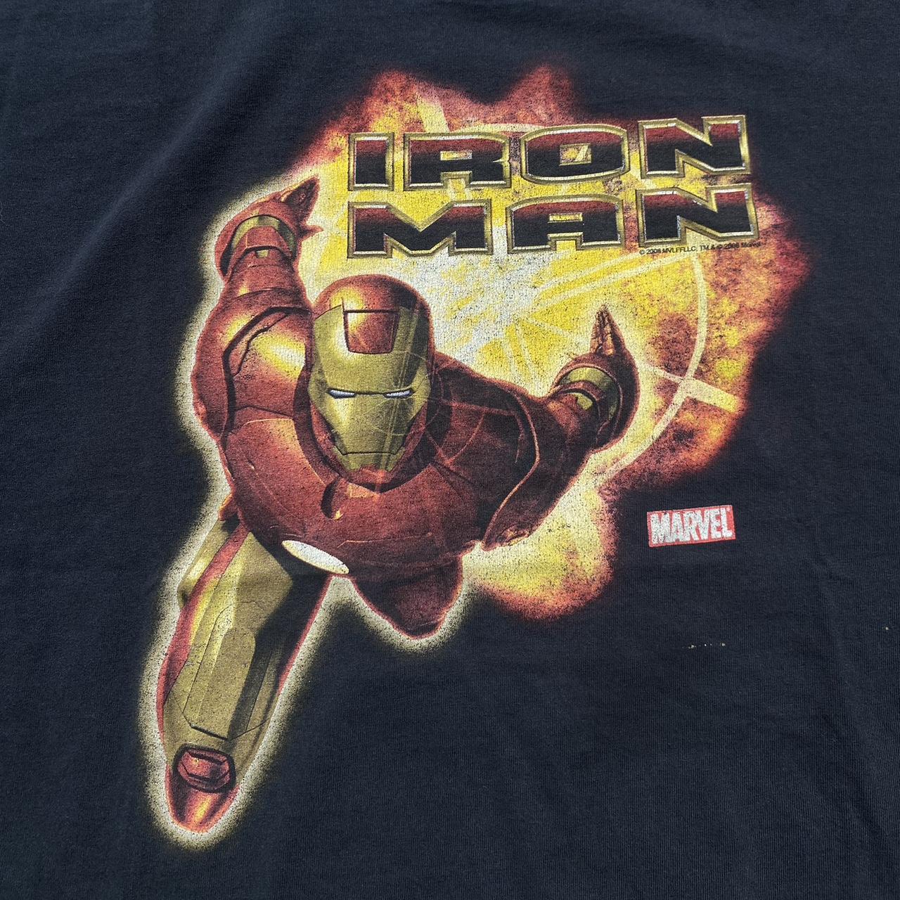 Marvel Iron Man Promo Shirt Early Y2K Iron Man In... | Depop