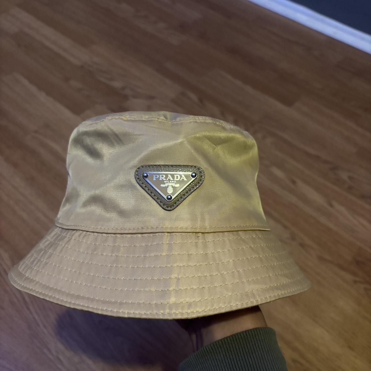 Prada Re-Nylon Bucket Hat, In Desert Beige Colorway,... - Depop