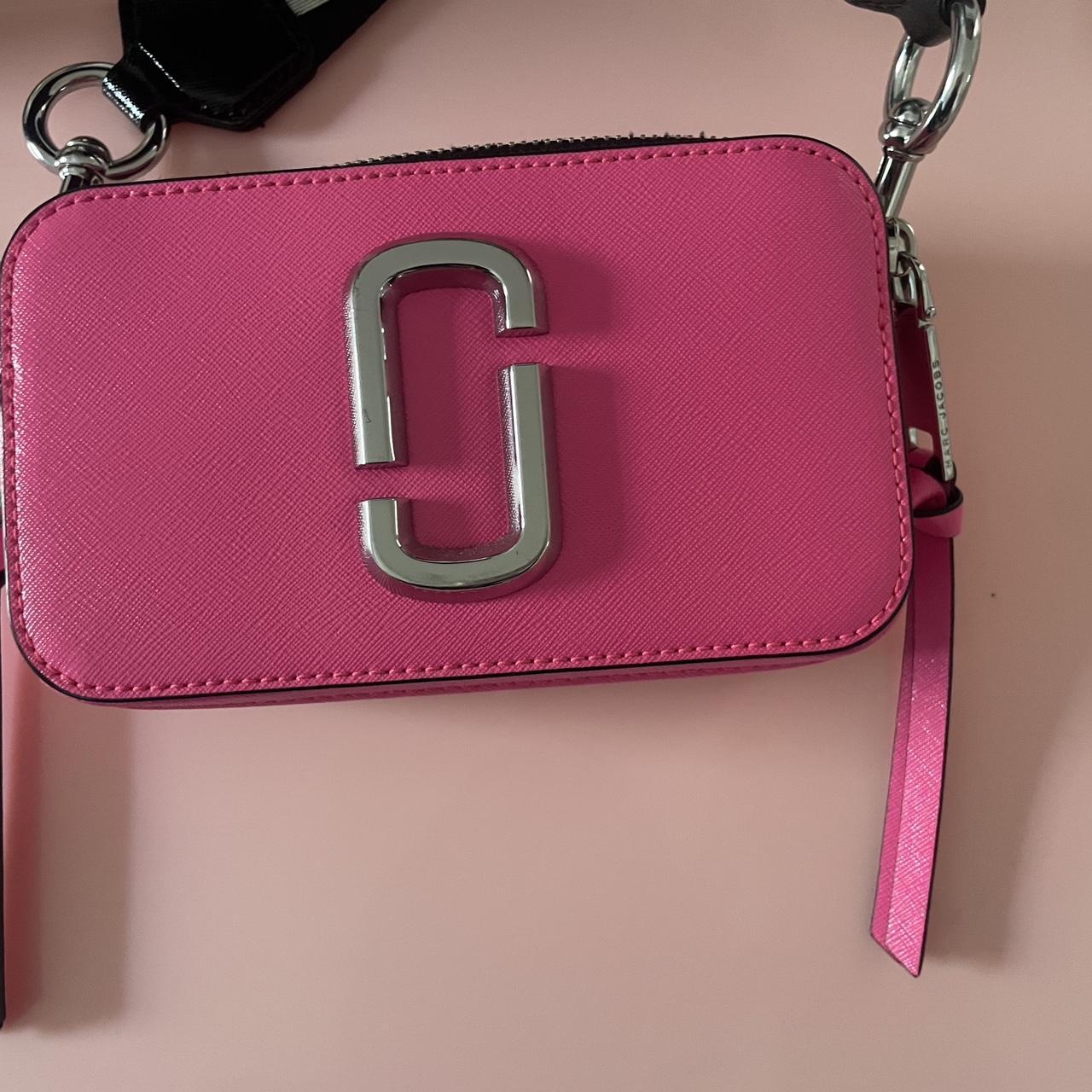 Marc Jacob’s hot pink snapshot bag. All zips... - Depop