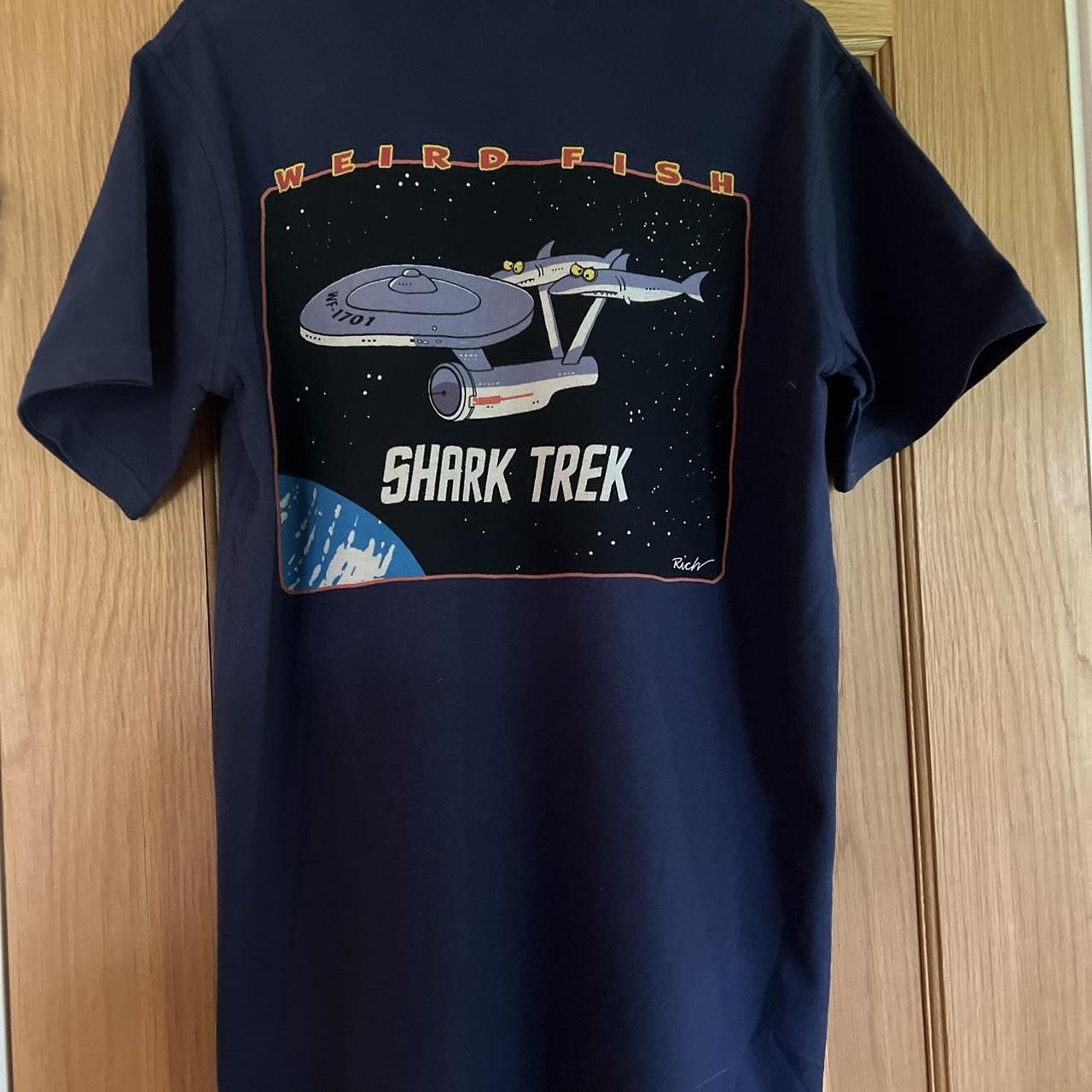 Weird Fish Men’s TShirt ‘Shark Trek’ - Depop