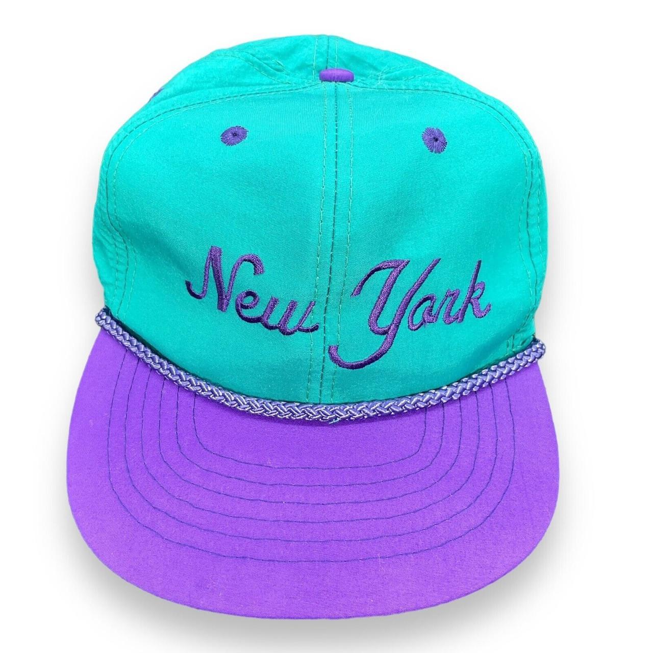 This vintage New York rope strap back hat cap from... - Depop