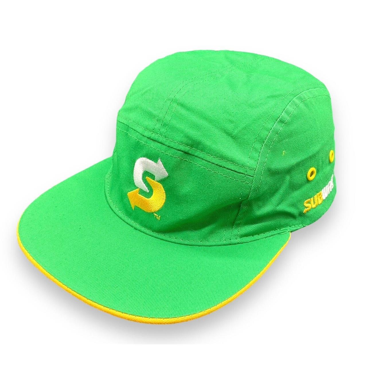 This is a Subway Sandwich SnapBack Hat Cap in green... - Depop