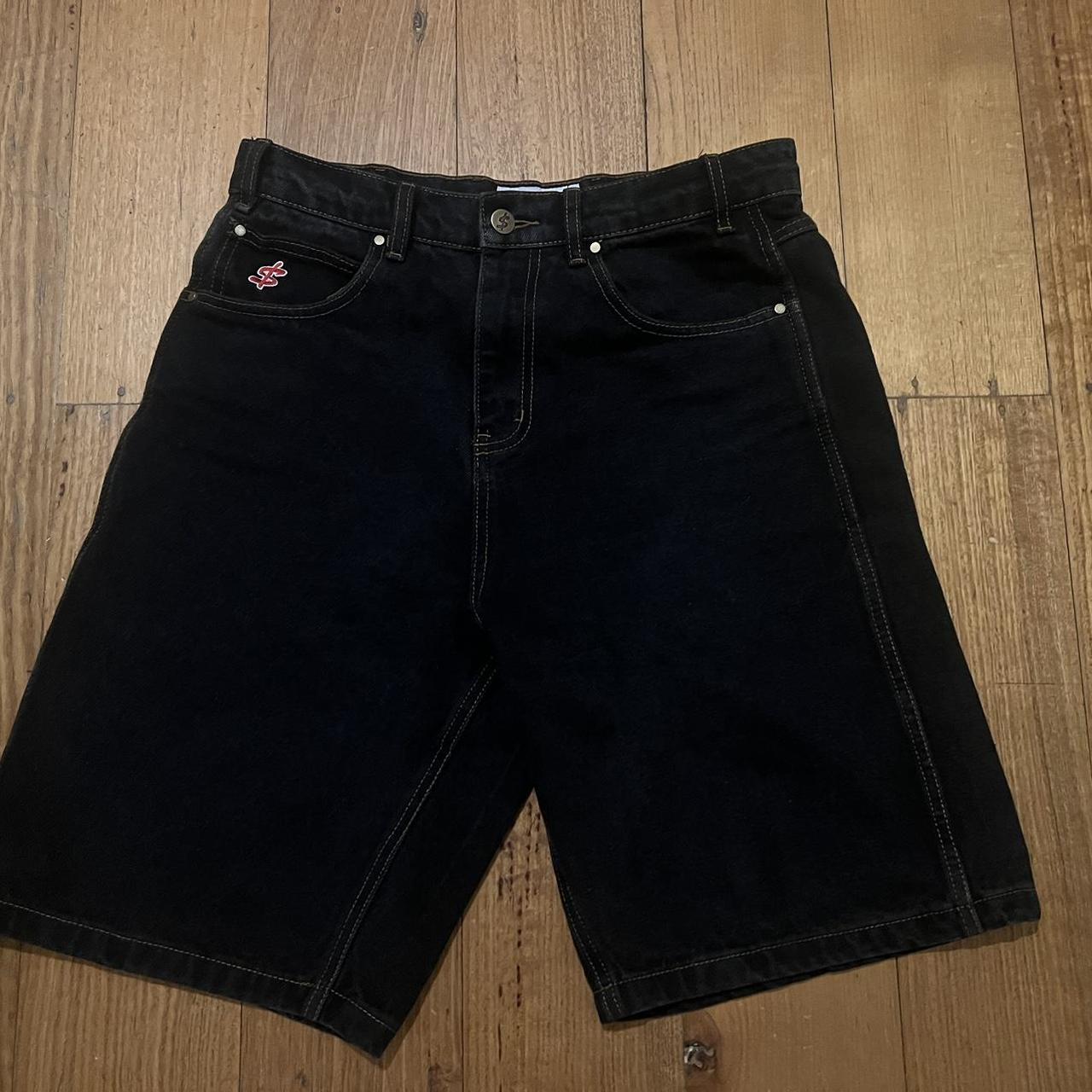 Size 30 cash only jorts mint condition just doesn’t... - Depop