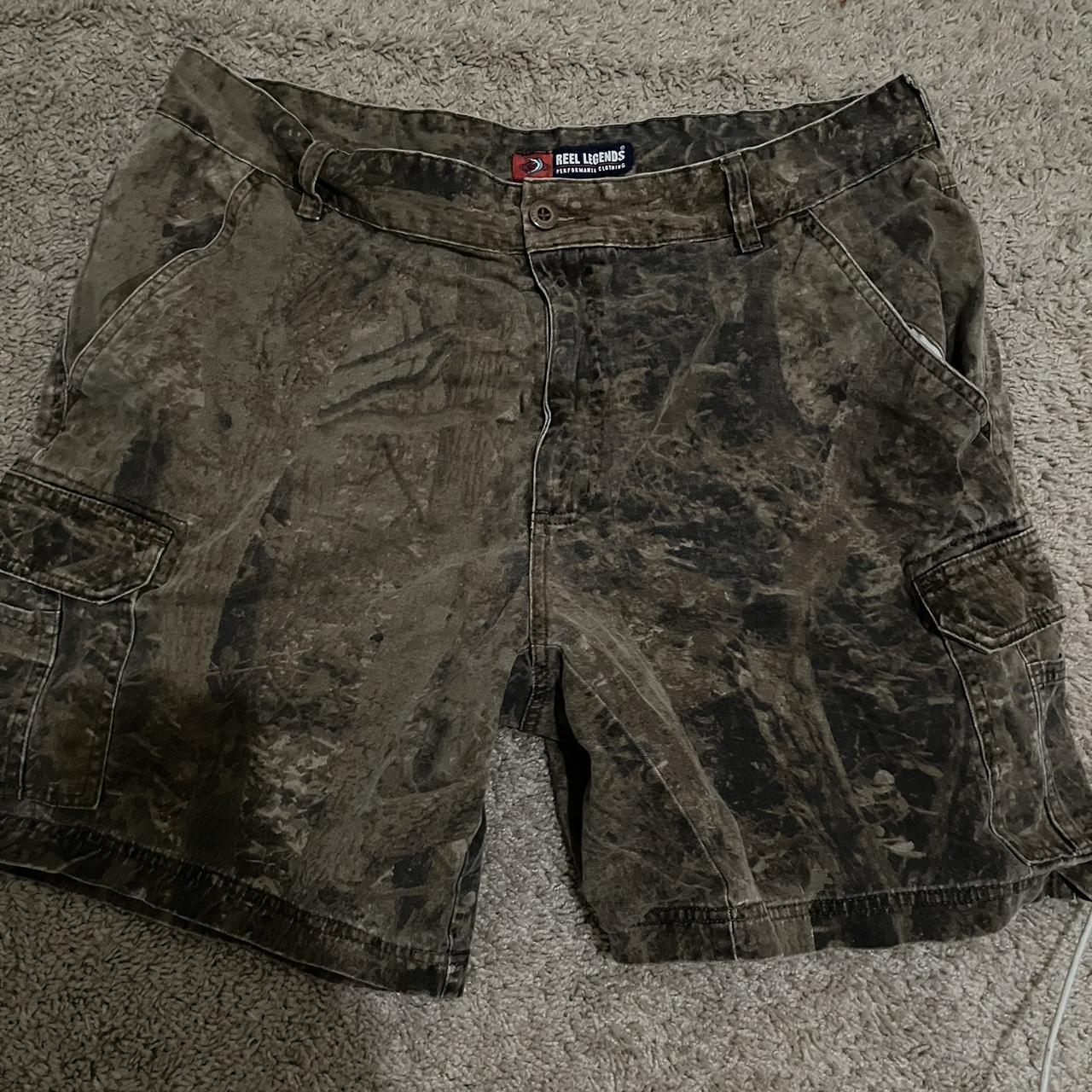 Cool colored oversized jorts size 36 all you need is... - Depop