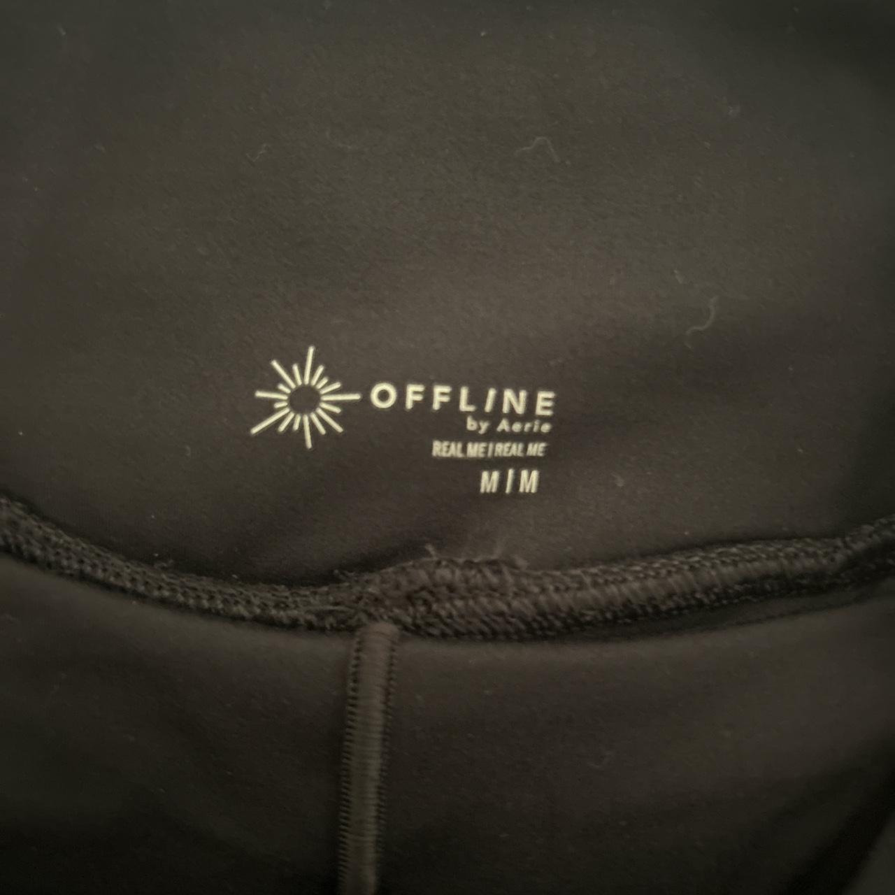 black aerie athletic shorts super cute, never... - Depop