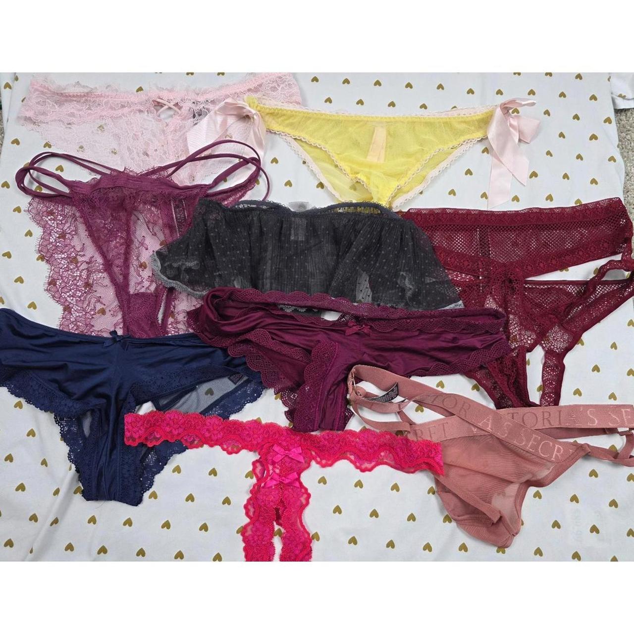Victorias secret pink lot of 9 medium sexy cheeky &... | Depop