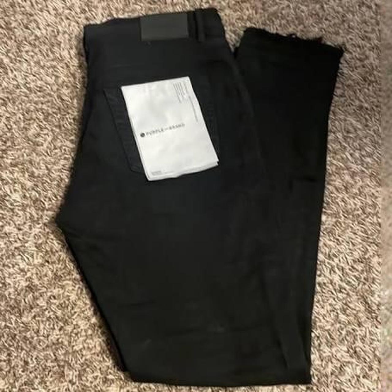All black purple jeans - Depop