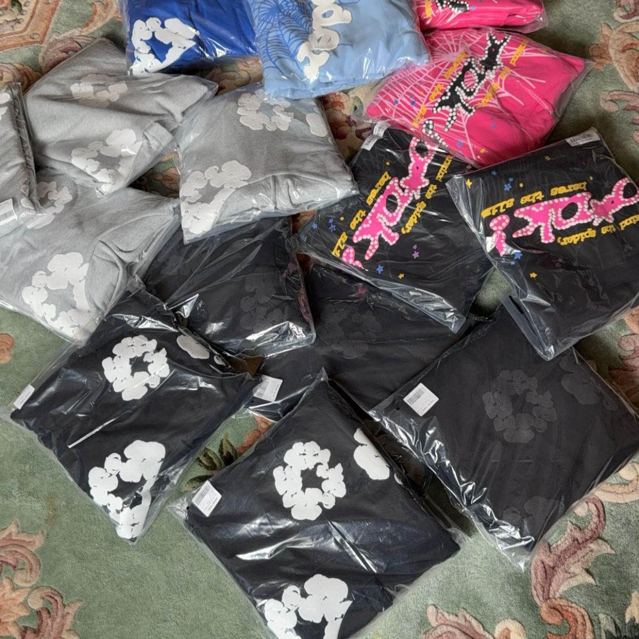 🧥CHEAP SP5DER/DENIM TEAR HOODIE VENDORS 🕷️ | EASY... | Depop