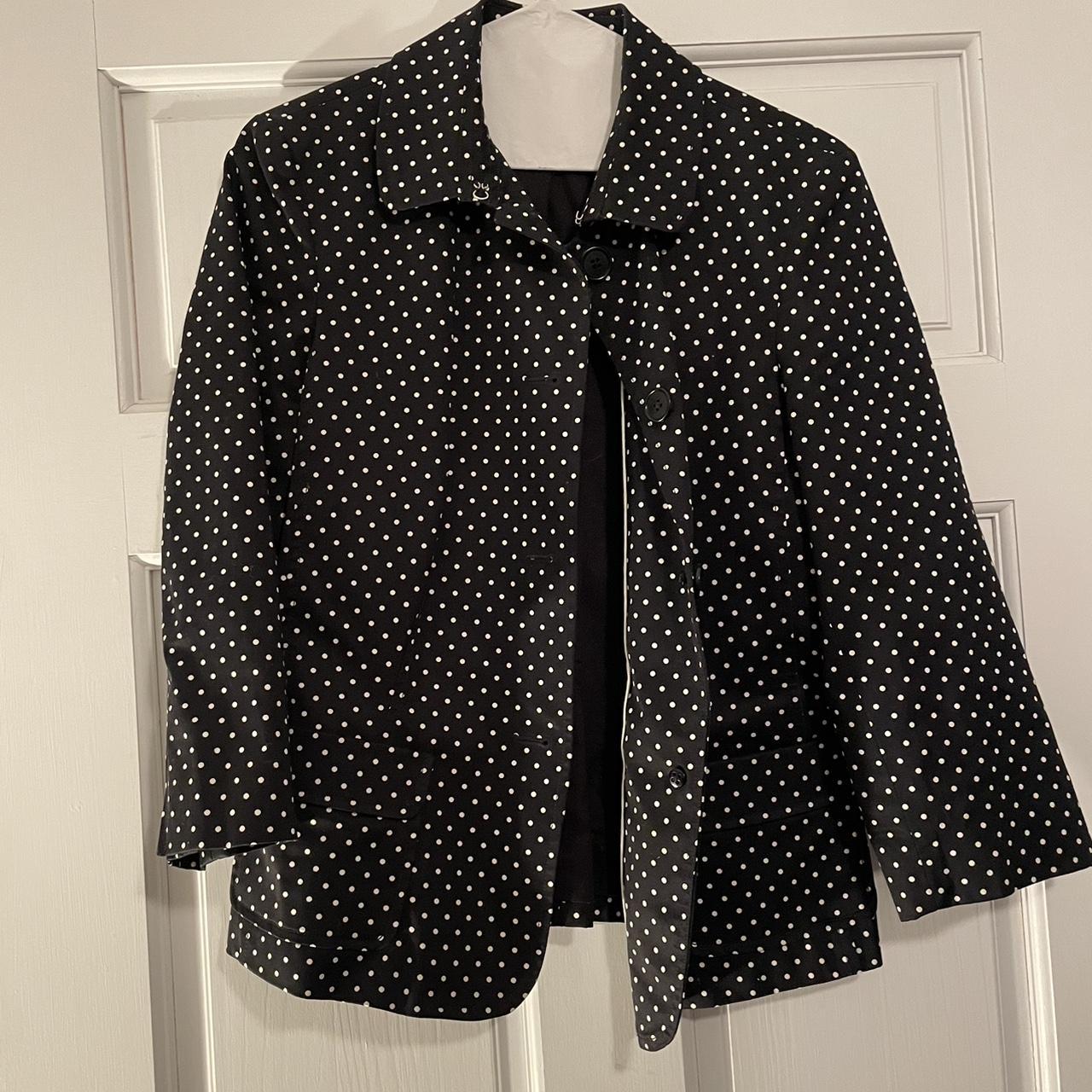Classic silhouette Talbots blazer with polka dots.... - Depop
