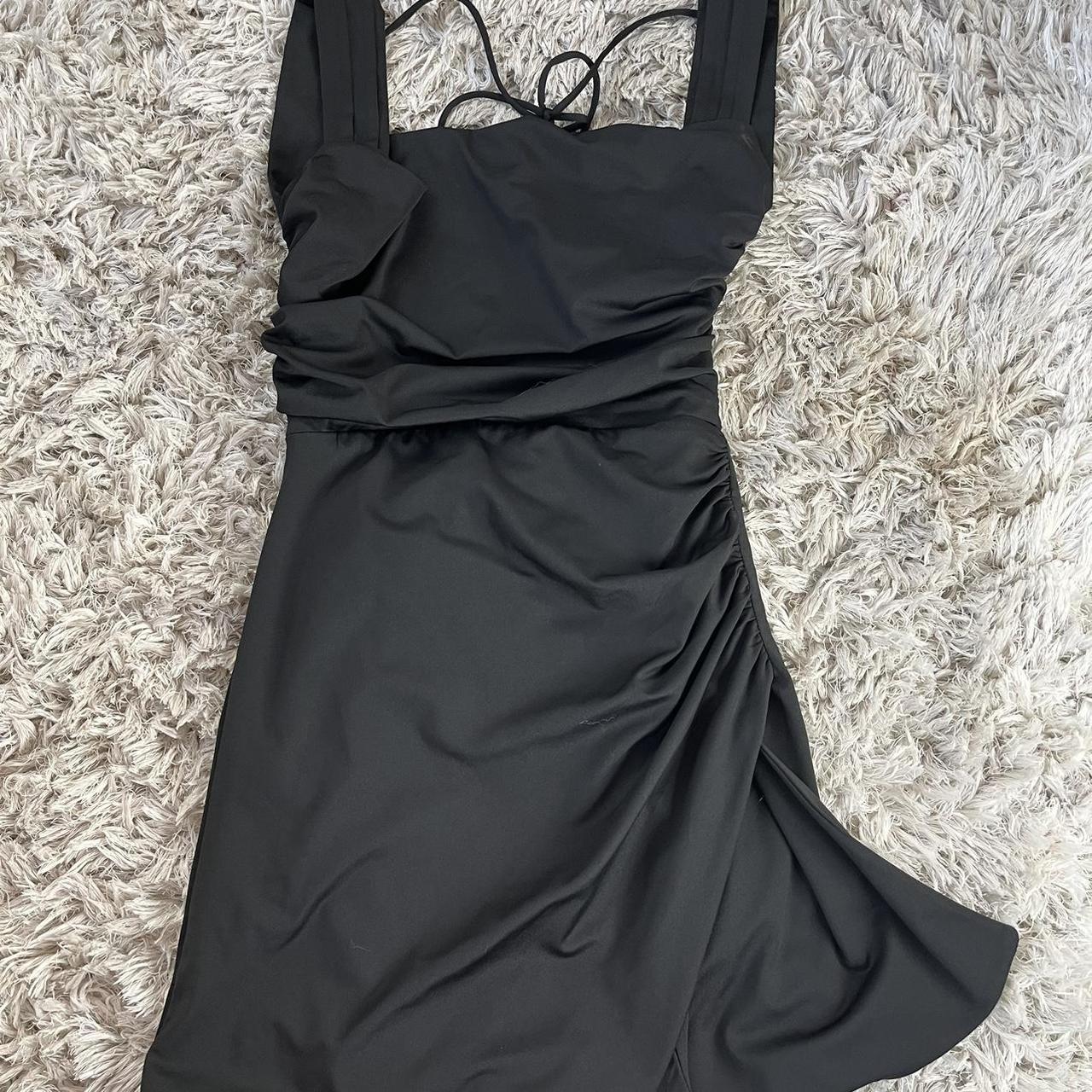 black hoco dress/never worn - Depop