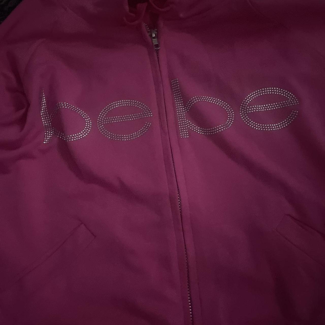 pink “bebe” jacket ( still in good shape) - Depop