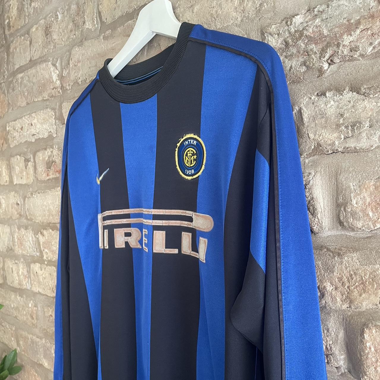 Inter Milan 1999/2000 Home kit with #9 Ronaldo on... - Depop