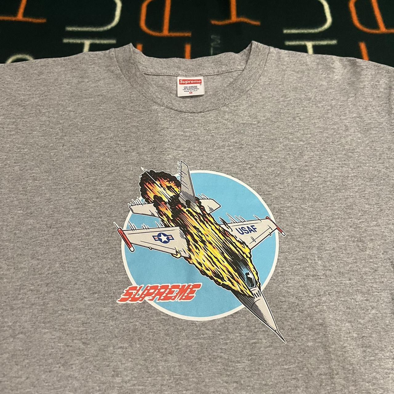 Supreme Jet Tee Heather Grey Size Medium Good... - Depop