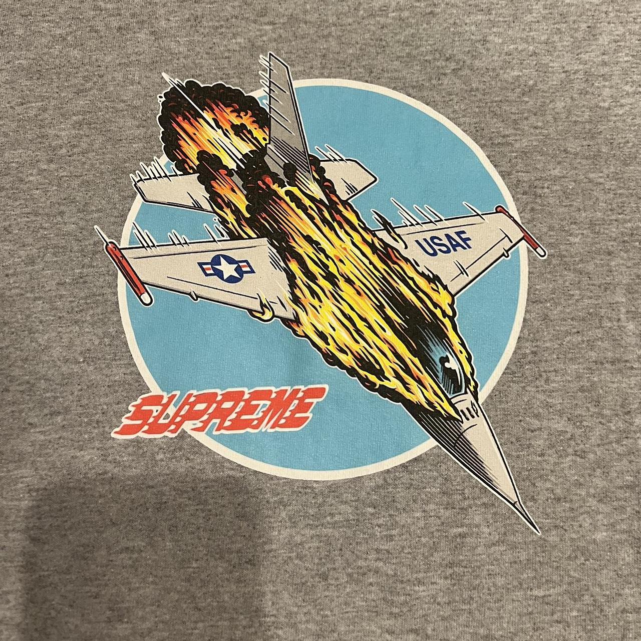 Supreme Jet Tee Heather Grey Size Medium Good... - Depop