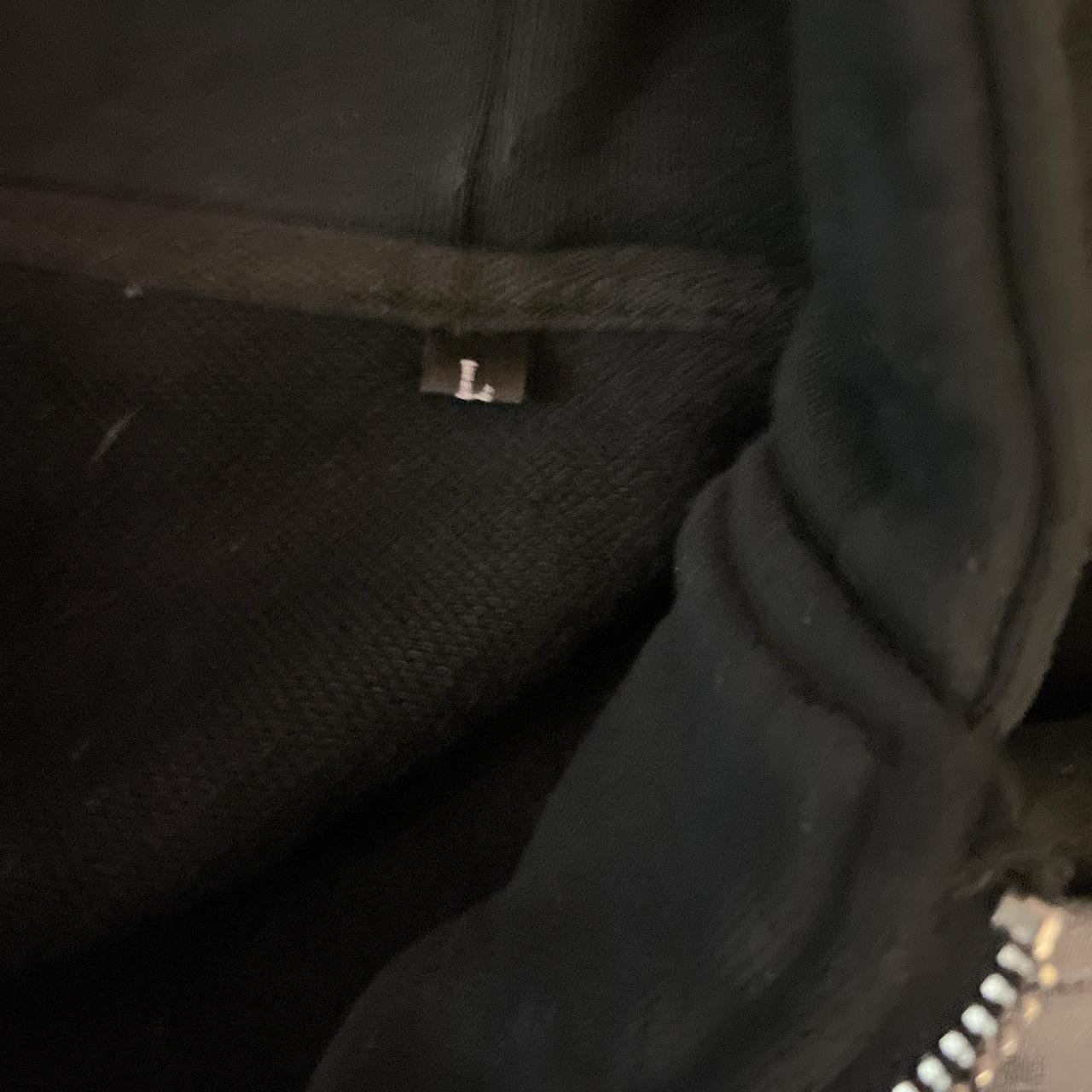 large project capri zip up hoodie black - Depop