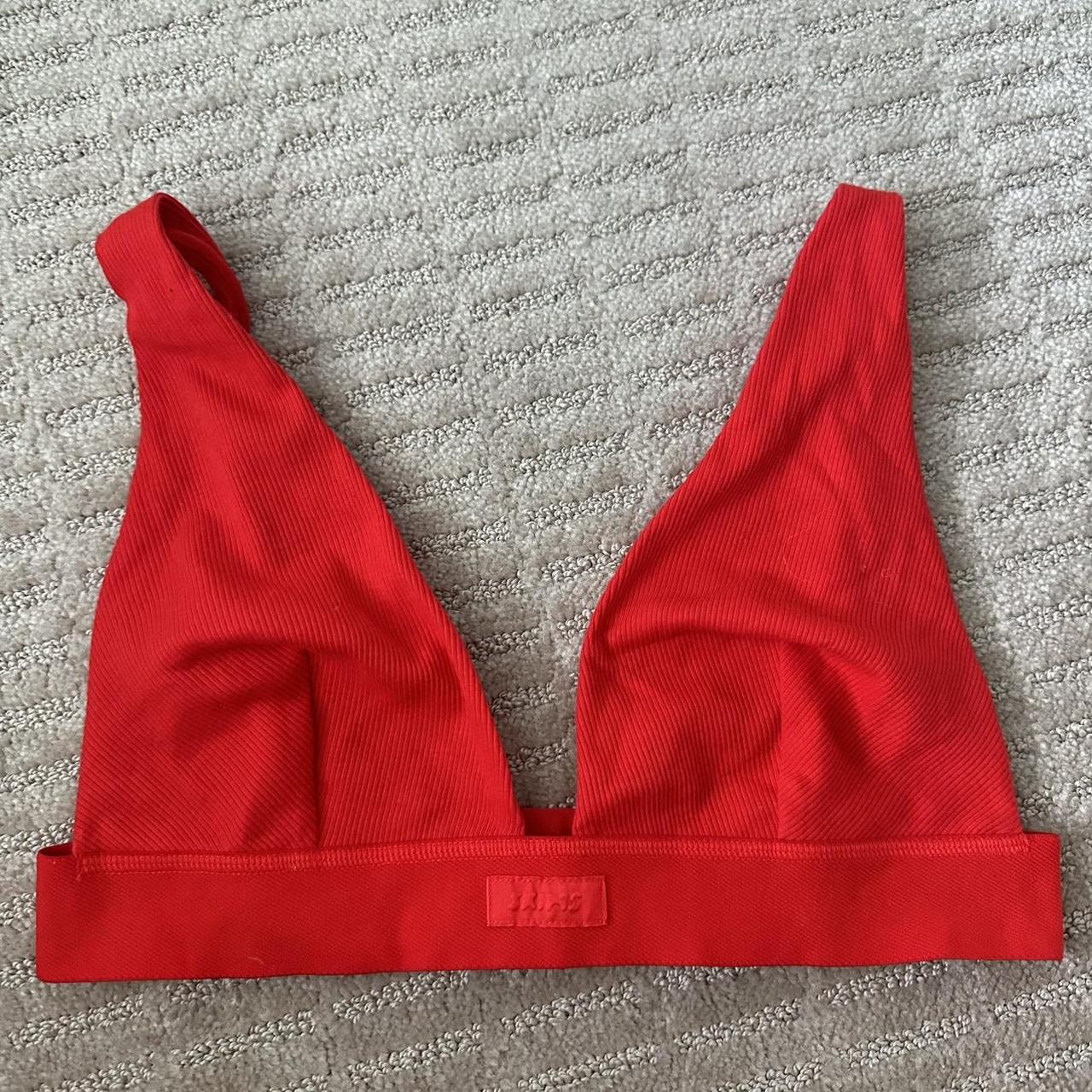 Skims red ribbed bralette - Depop
