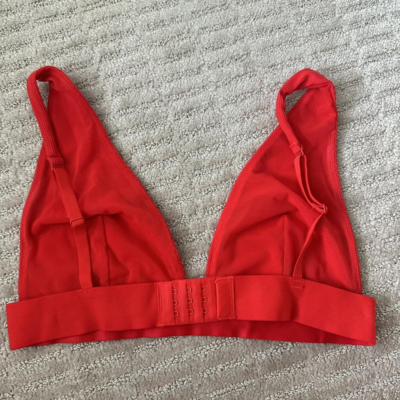 Skims red ribbed bralette - Depop