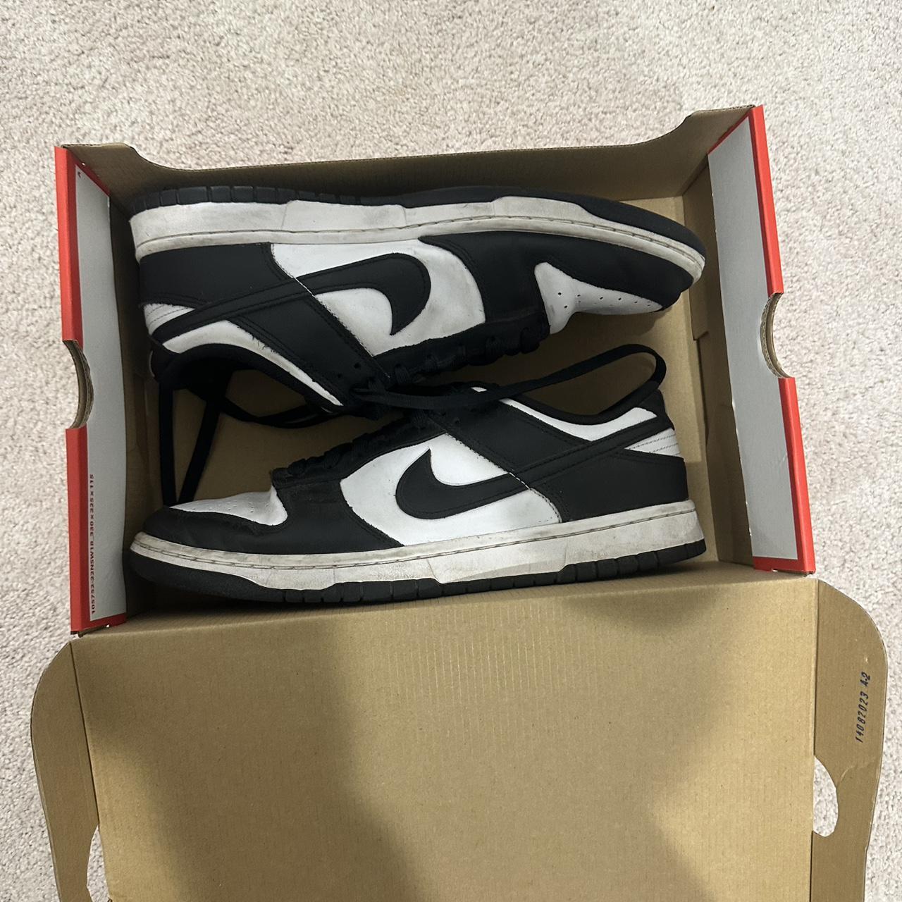 Nike Dunk Low Panda trainers size us 11 | Depop