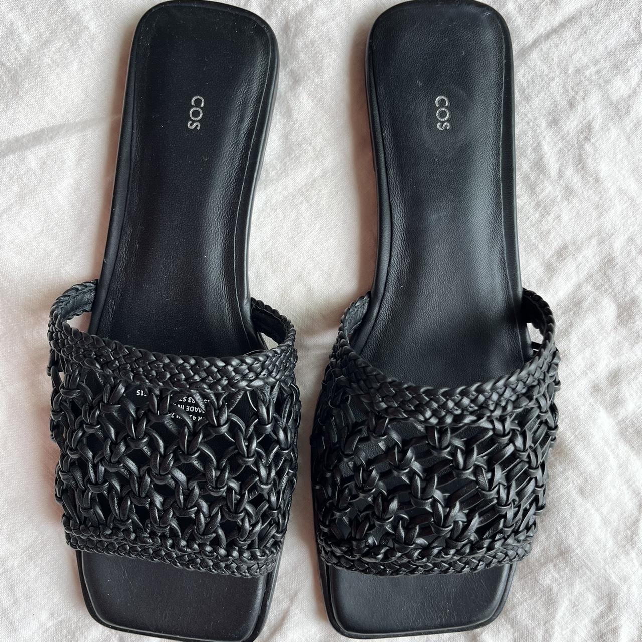 COS leather slide sandals. Brand new inbox never... - Depop