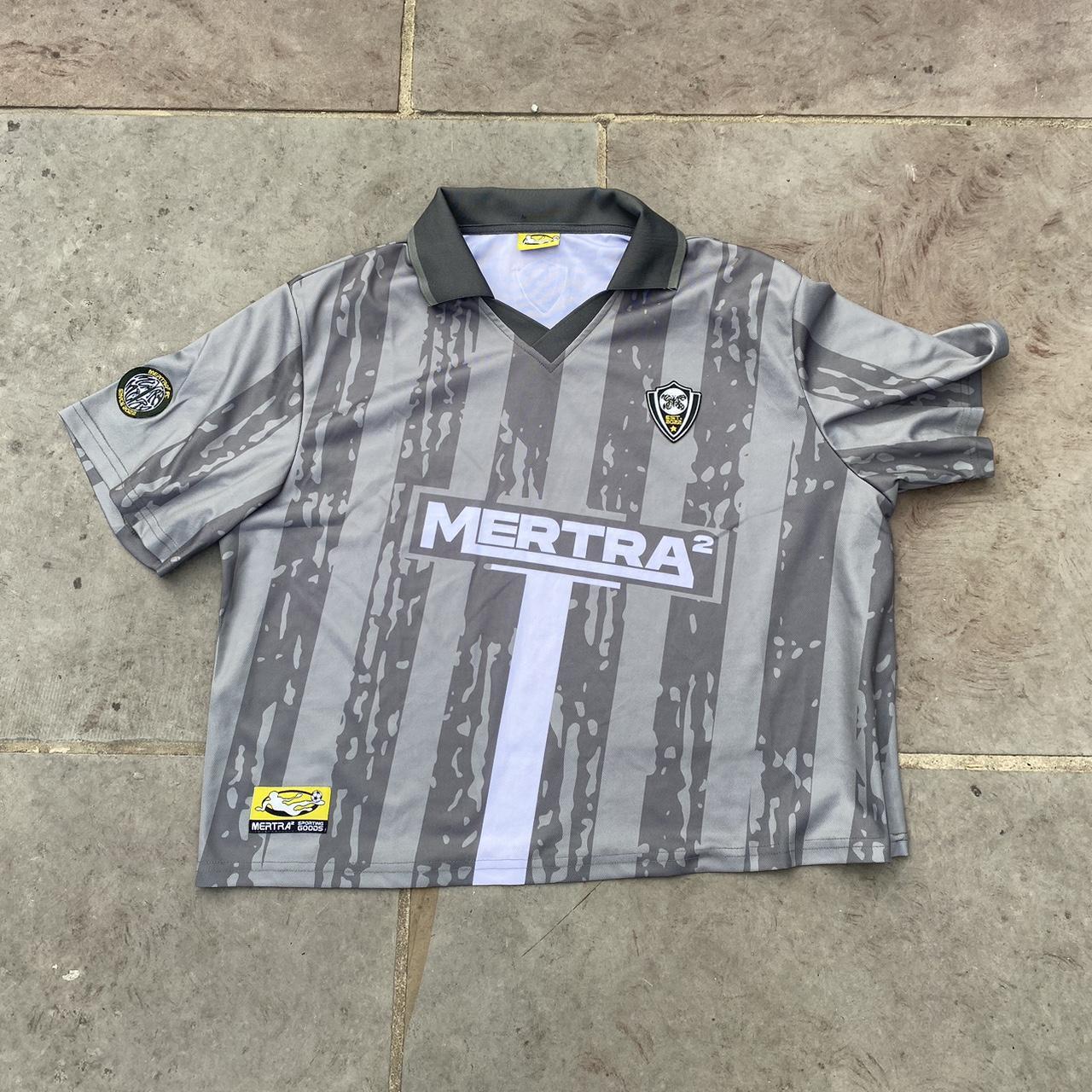 Small Mertra mertra football t-shirt - size small -... - Depop