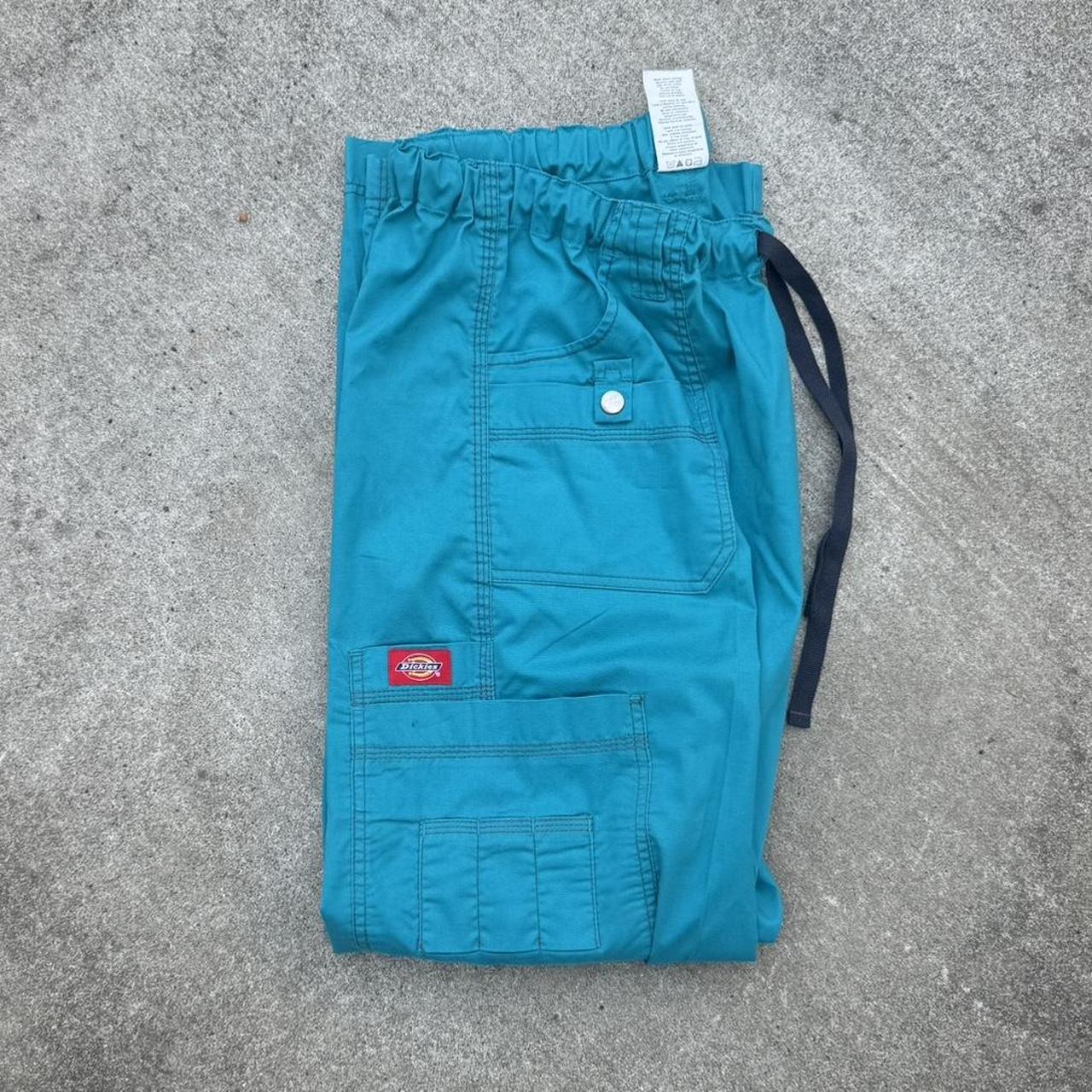 Dickies Gen Flex Scrub Bottoms Aqua Blue, size... | Depop