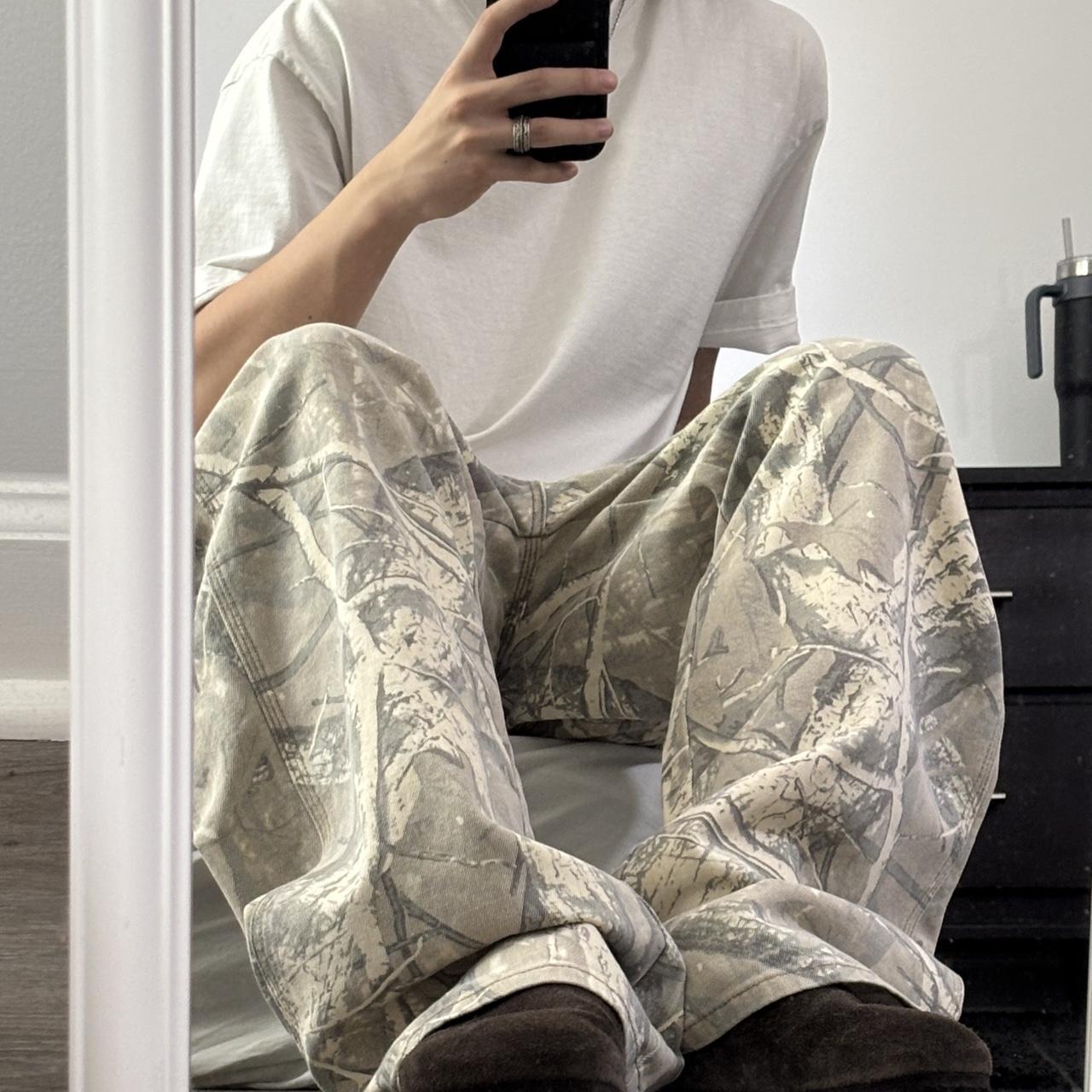 Camo baggy denim -hella fire piece, fits perfectly... | Depop