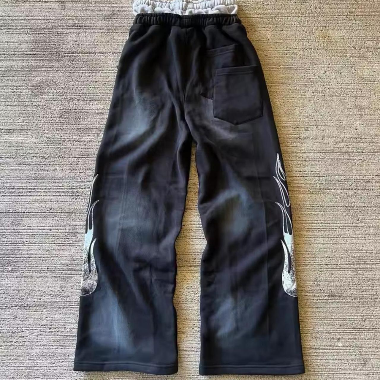 Y2K “Kash” Embroidered Pants #Y2K #Flared... | Depop