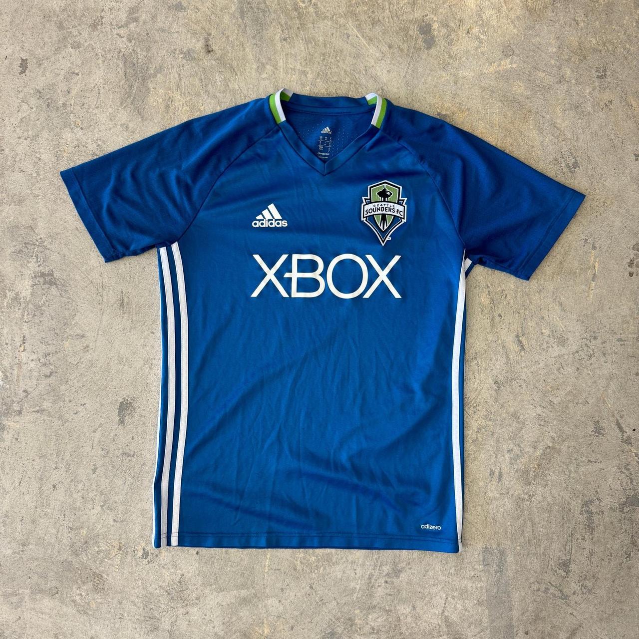 Seattle Sounders Blue Jersey Sz M SOLD JUST AS SEEN... - Depop