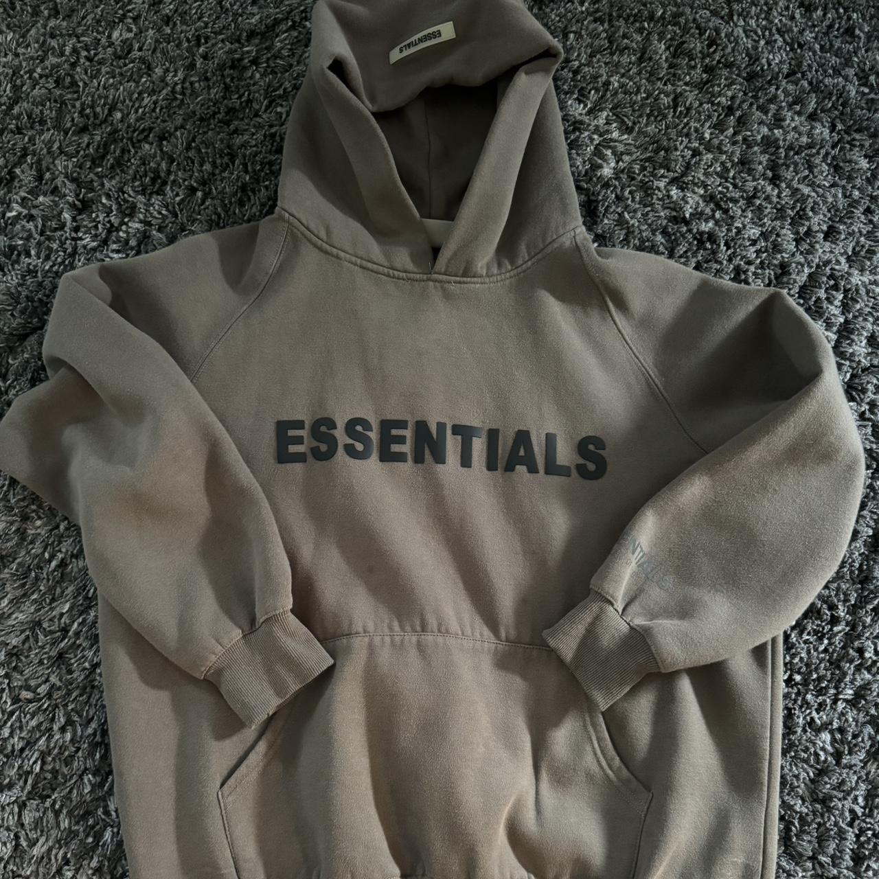 Essentials hoodie Dark green Size medium Great... - Depop