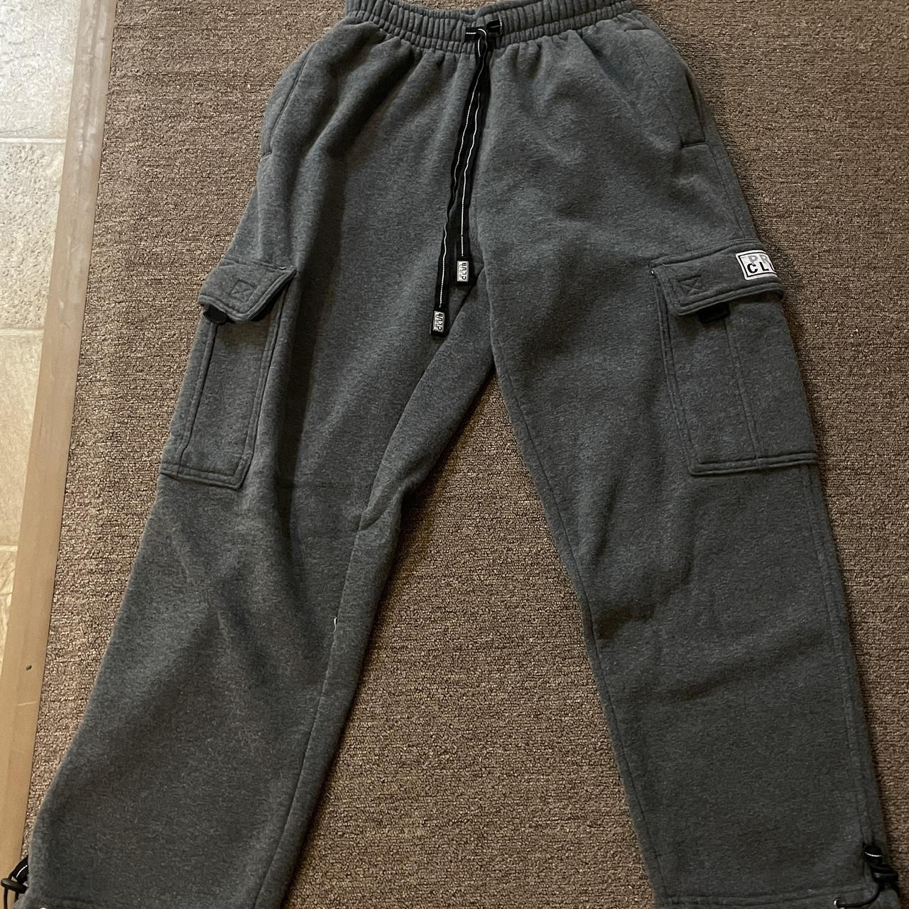 Mens Pro club charcoal baggy sweats Size/small - Depop
