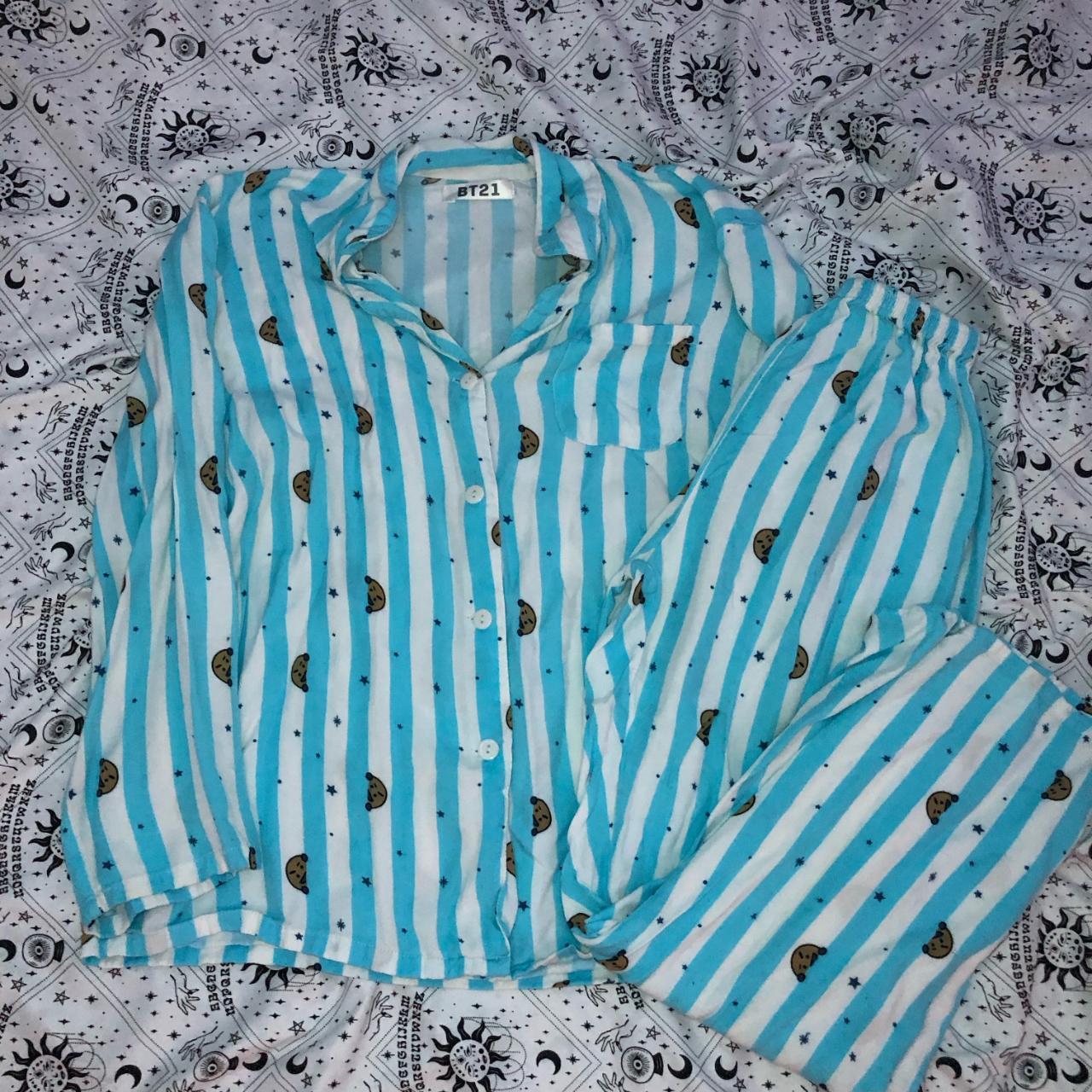 s/m bt21 shooky flannel pajama set !! not official... - Depop