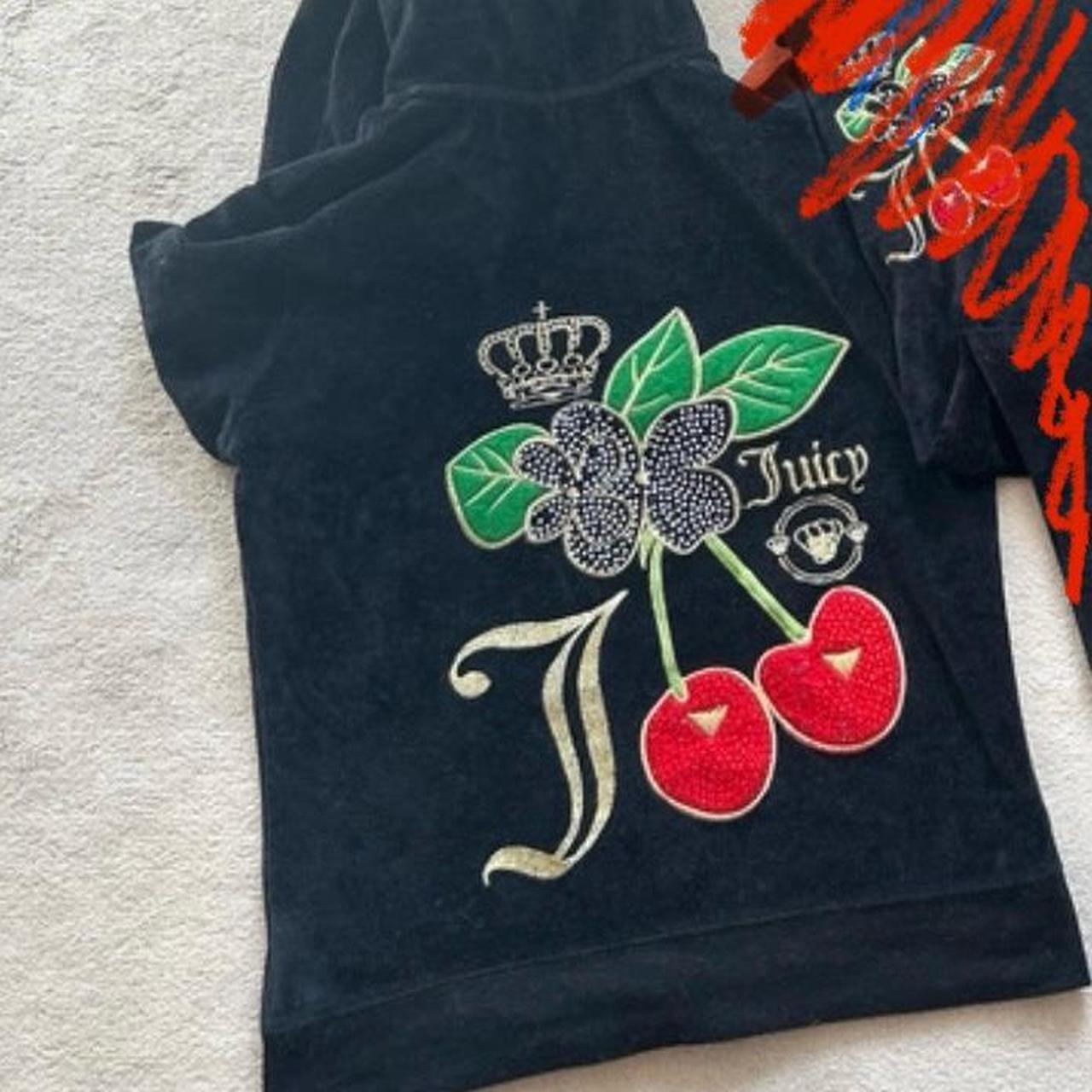 Rare Juicy Couture Cherry Tracksuit top only The... - Depop