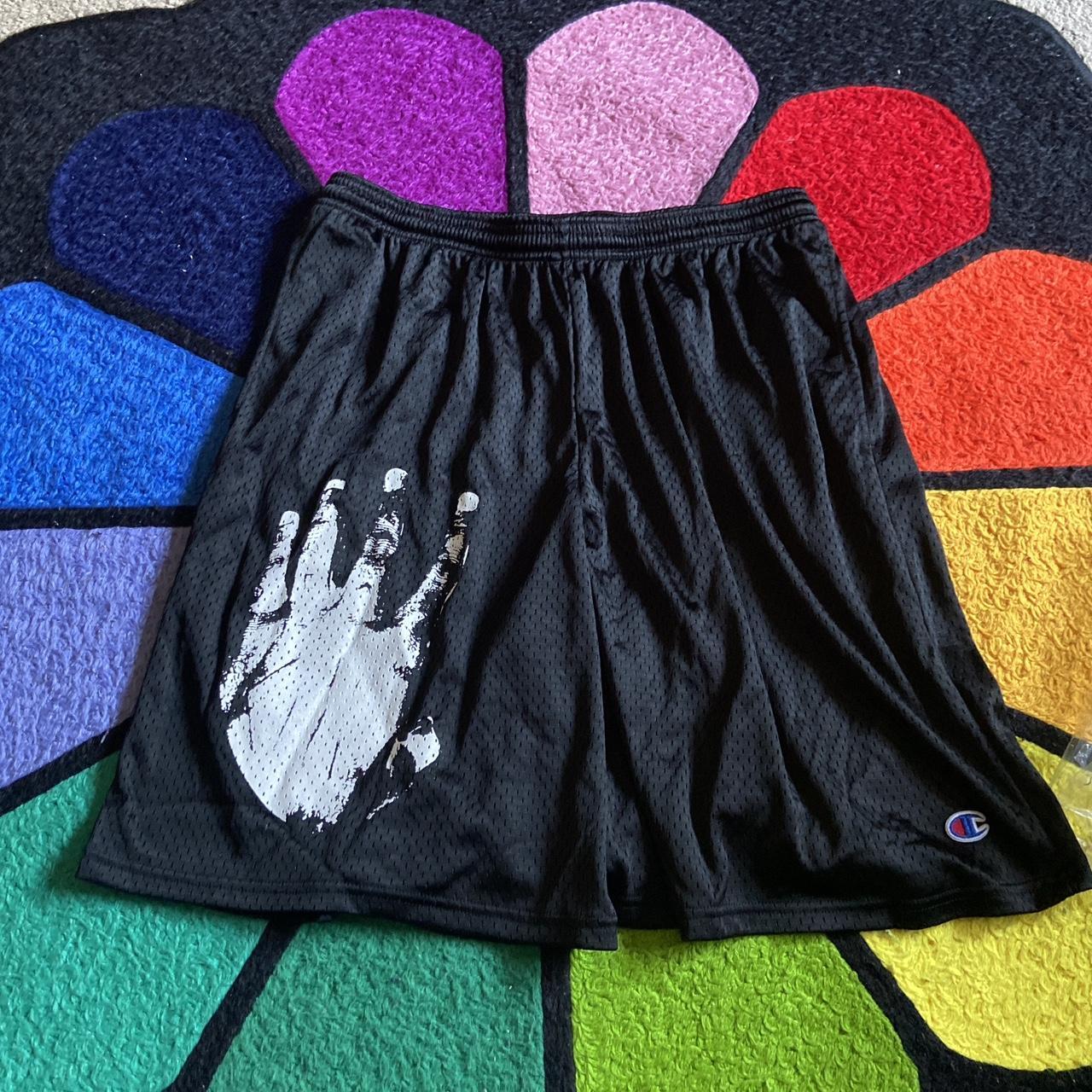 xxxtentacion bad kill hand champion shorts worn... - Depop